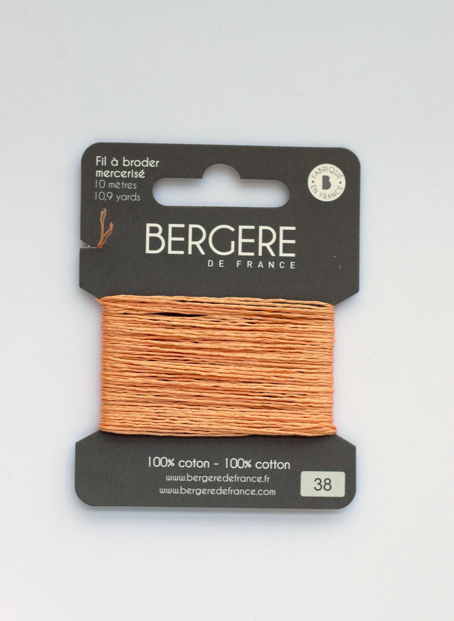 Buy wholesale Salmon embroidery thread 100% cotton, 10 meters, Bergère ...