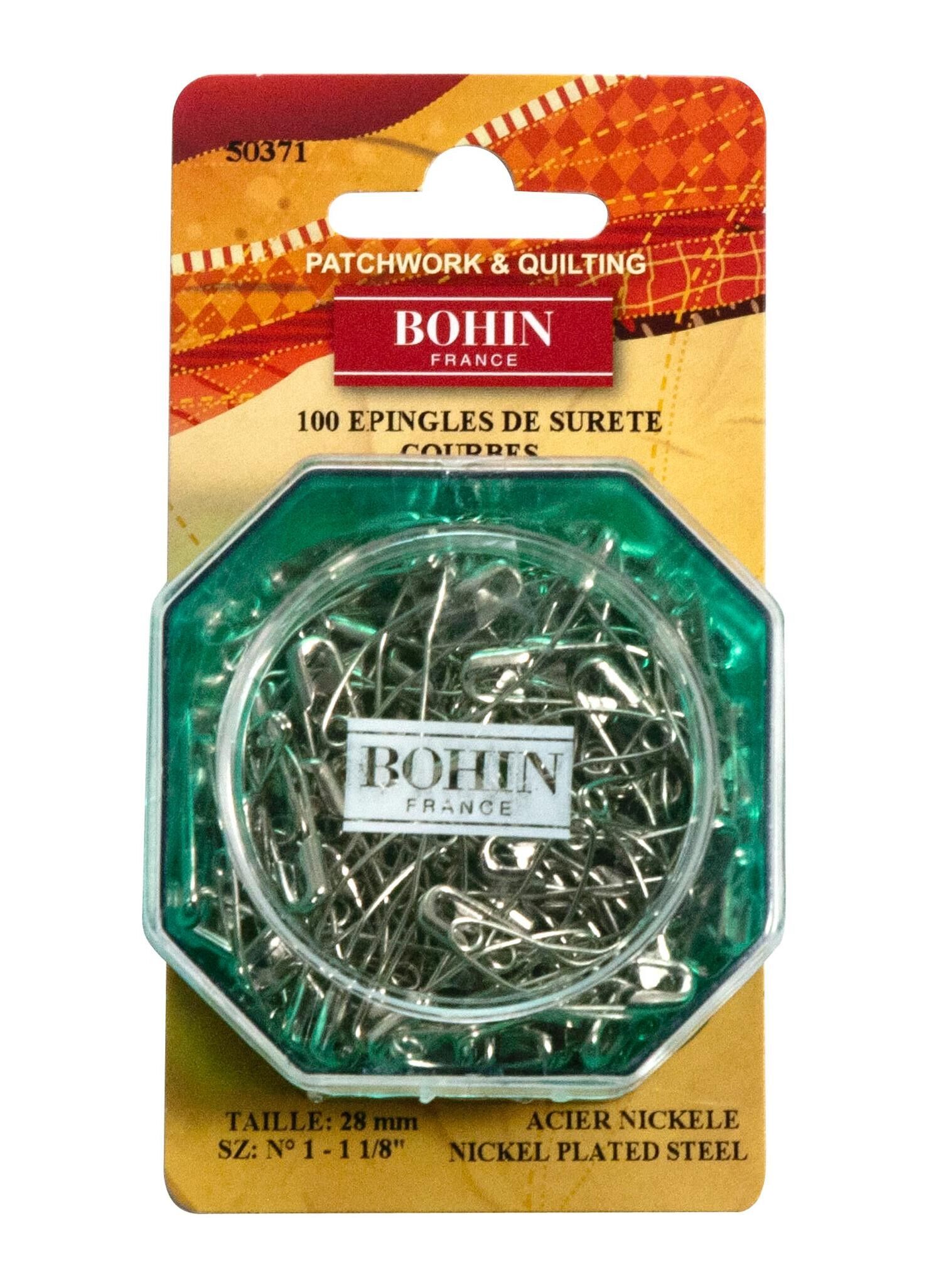 Buy wholesale Box of 100 curved pins n°1-28 mm