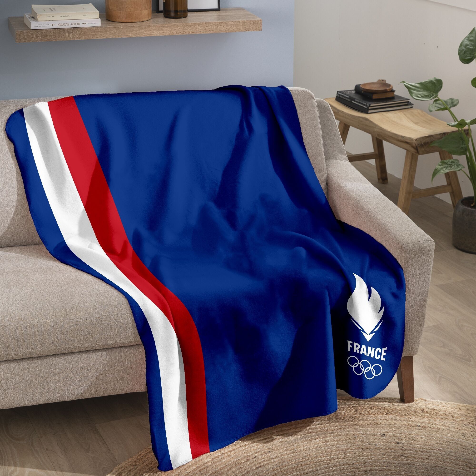 Achat Plaid Jeux Olympiques Paris 2024 EFR OLY Drapeau en gros