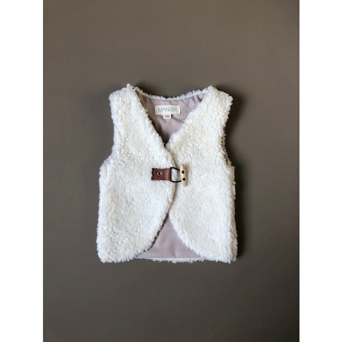 Buy wholesale Waistcoat off white teddy 110/116
