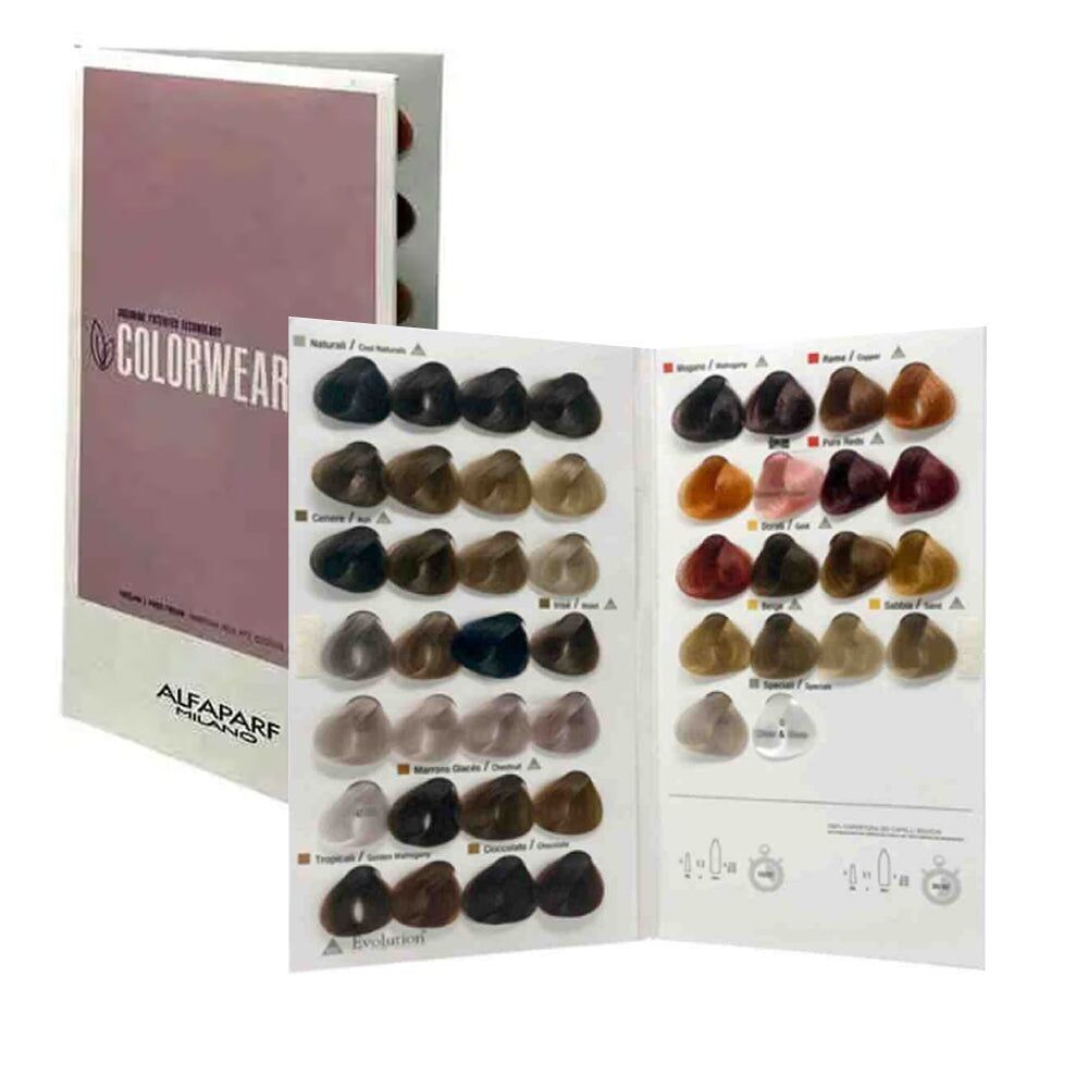 Buy wholesale ALFAPARF CW MINI COLOR CHART chart x 5pcs in BOX