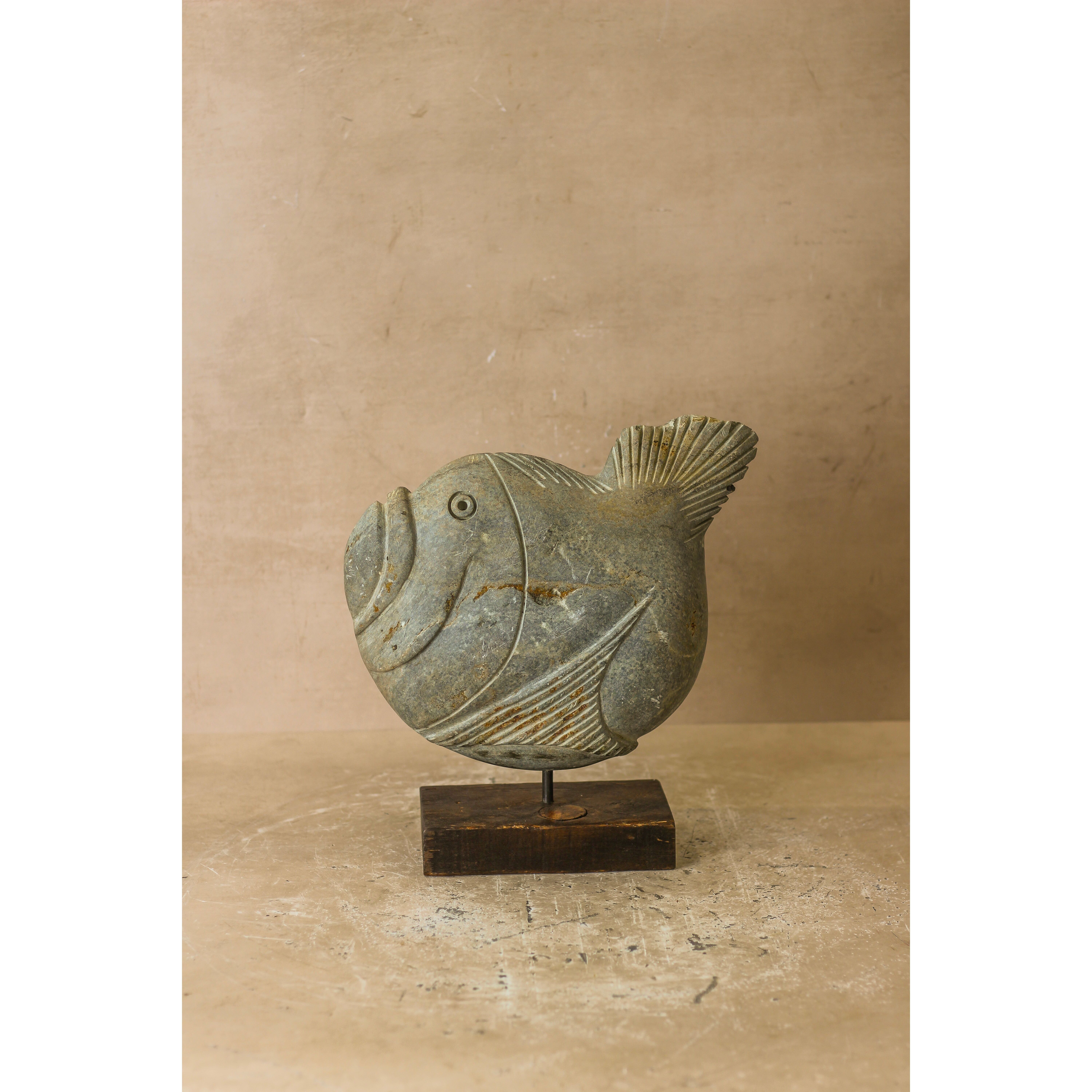Buy wholesale Stone Fish Sculpture - Zimbabwe - 97.1