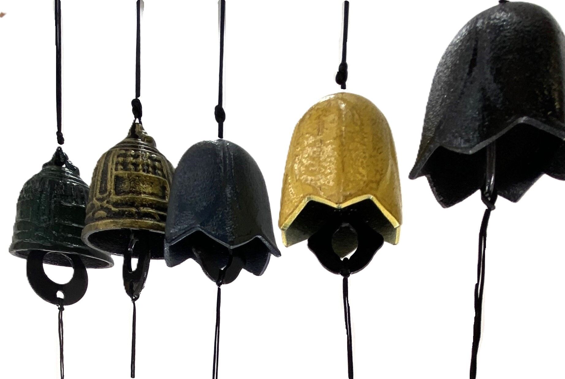 Buy wholesale LOT of 5 Traditional Japanese Decorative Cast Iron Bell ...