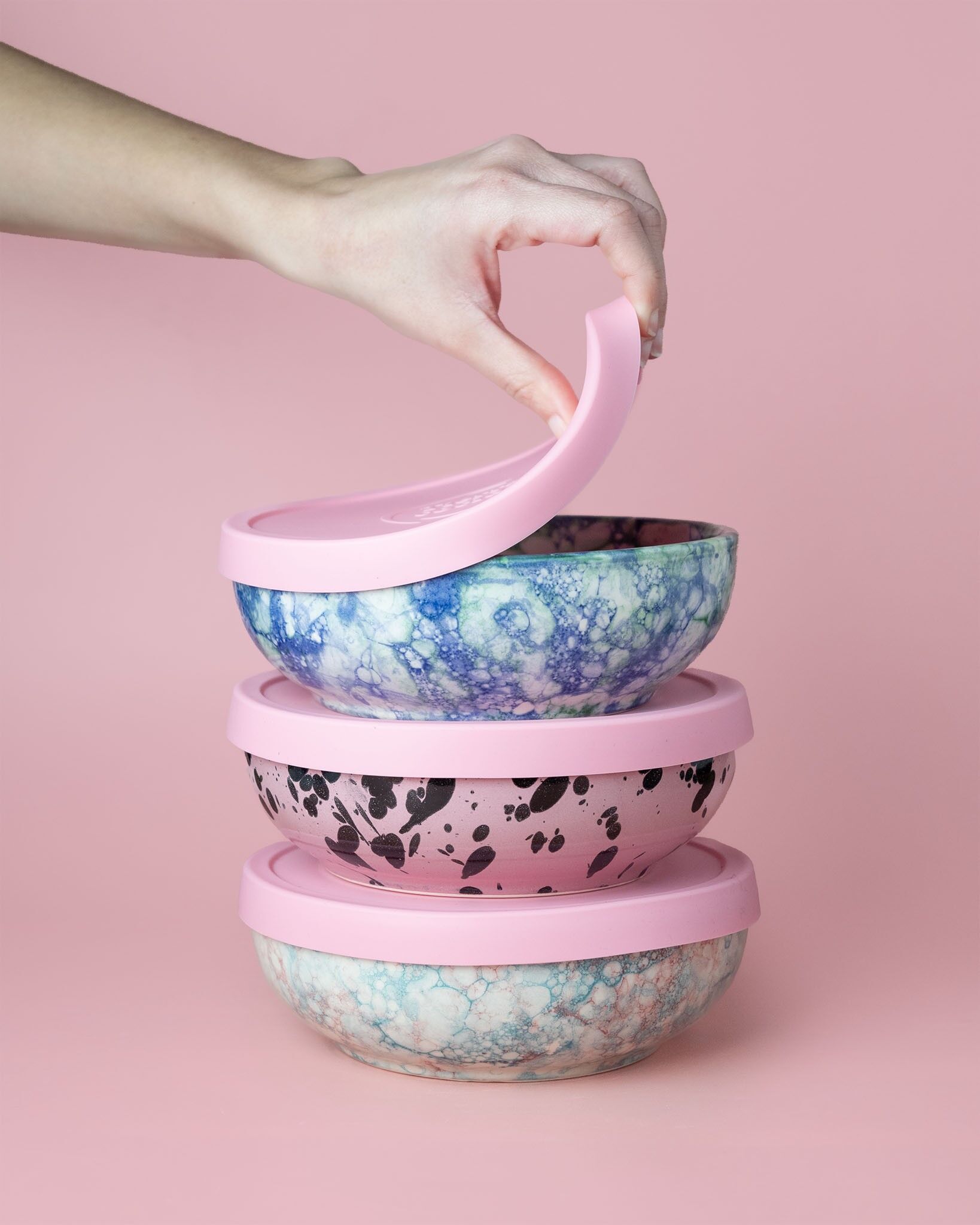 Buy wholesale BPA Free Reusable Silicone Lids / 2 Sizes