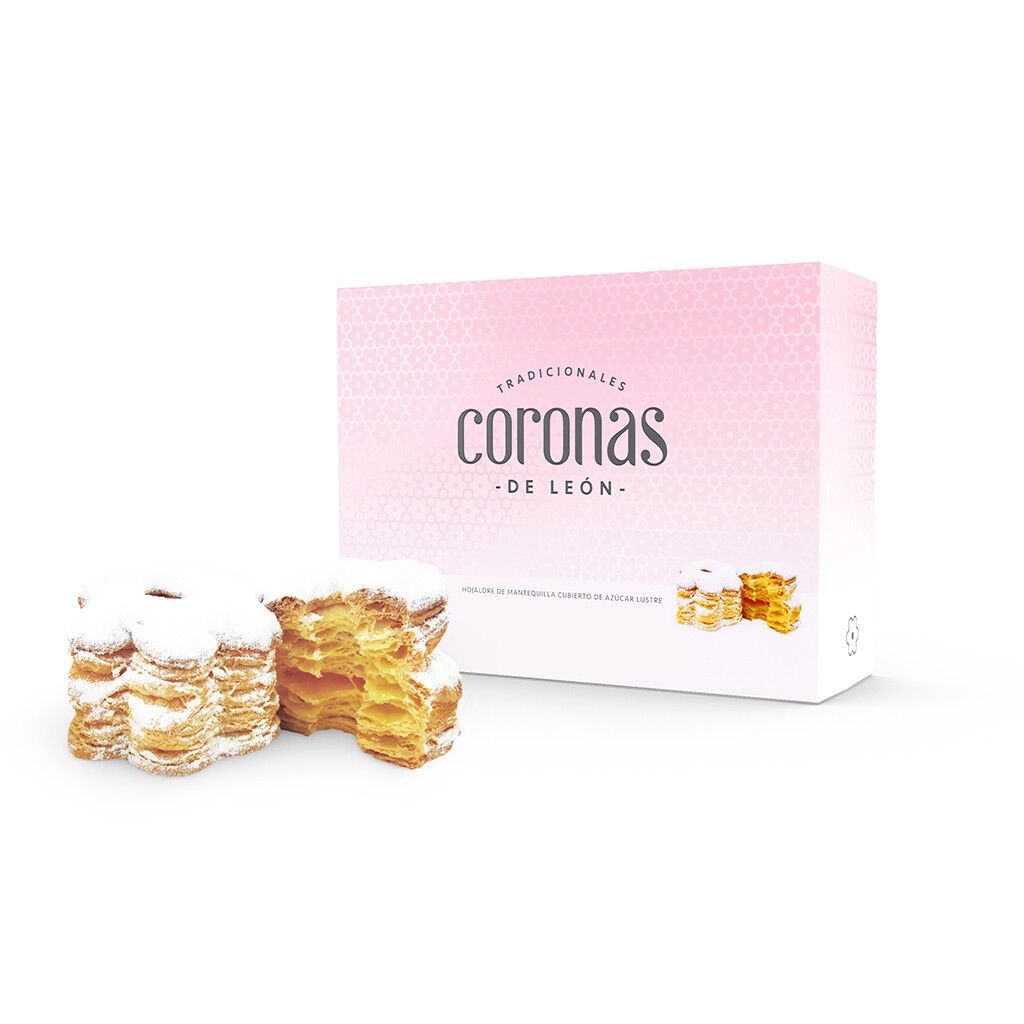 Buy wholesale Lion Crowns - Butter puff pastry with icing sugar (150g)