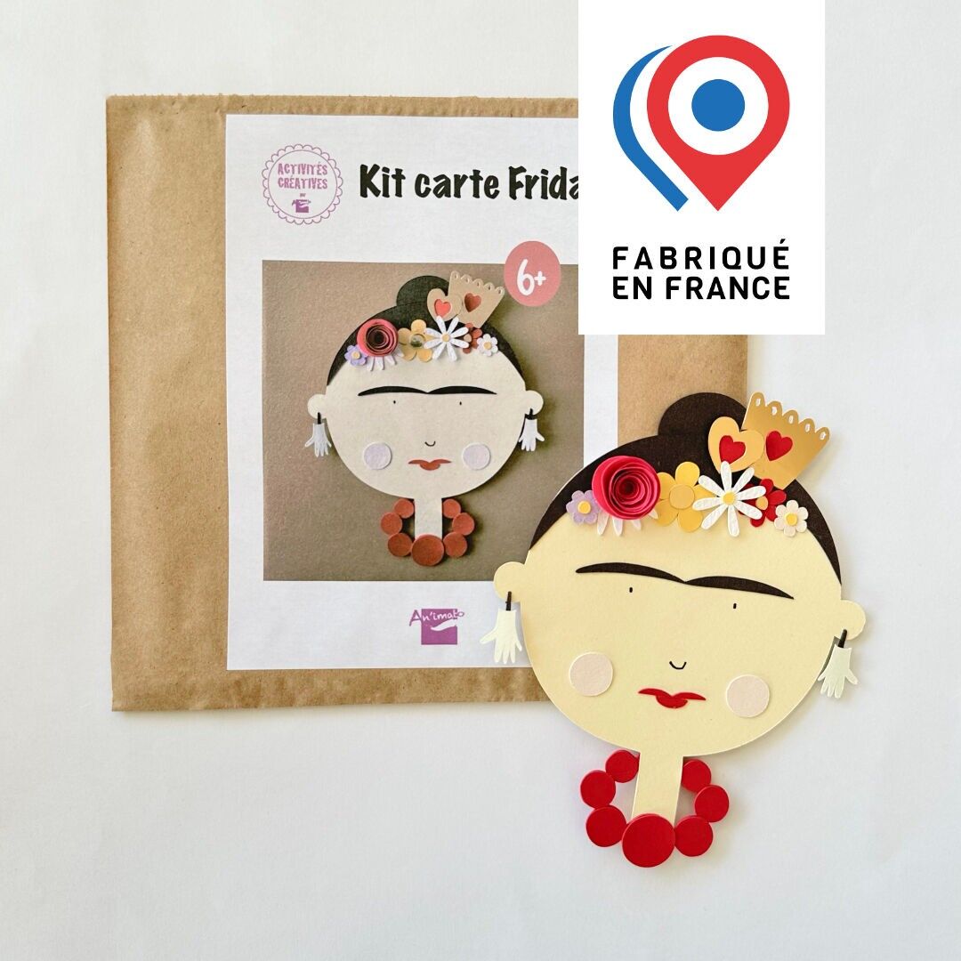 Achat CARTE À CRÉER - Fabriquer une carte Frida - Hommage à Frida Kahlo ...