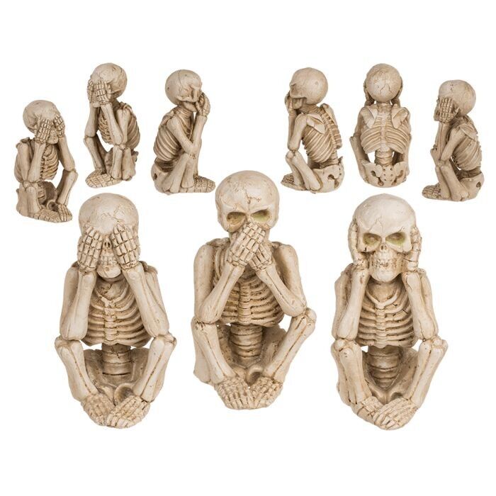Buy wholesale Skeleton "Say nothing, hear and see",
