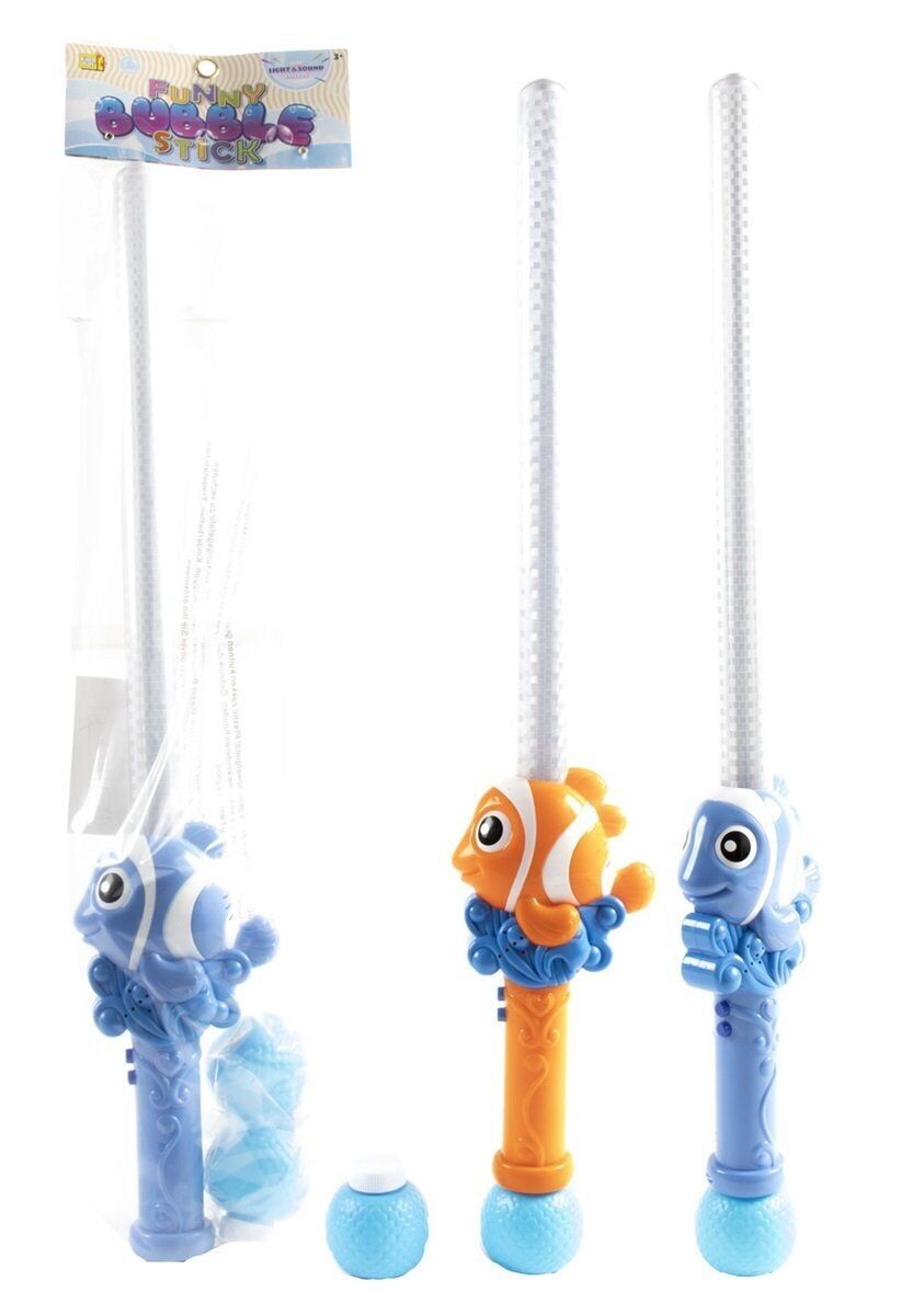Buy wholesale Bubble wand fish 66cm 2 assorted colors, opp bag + header ...