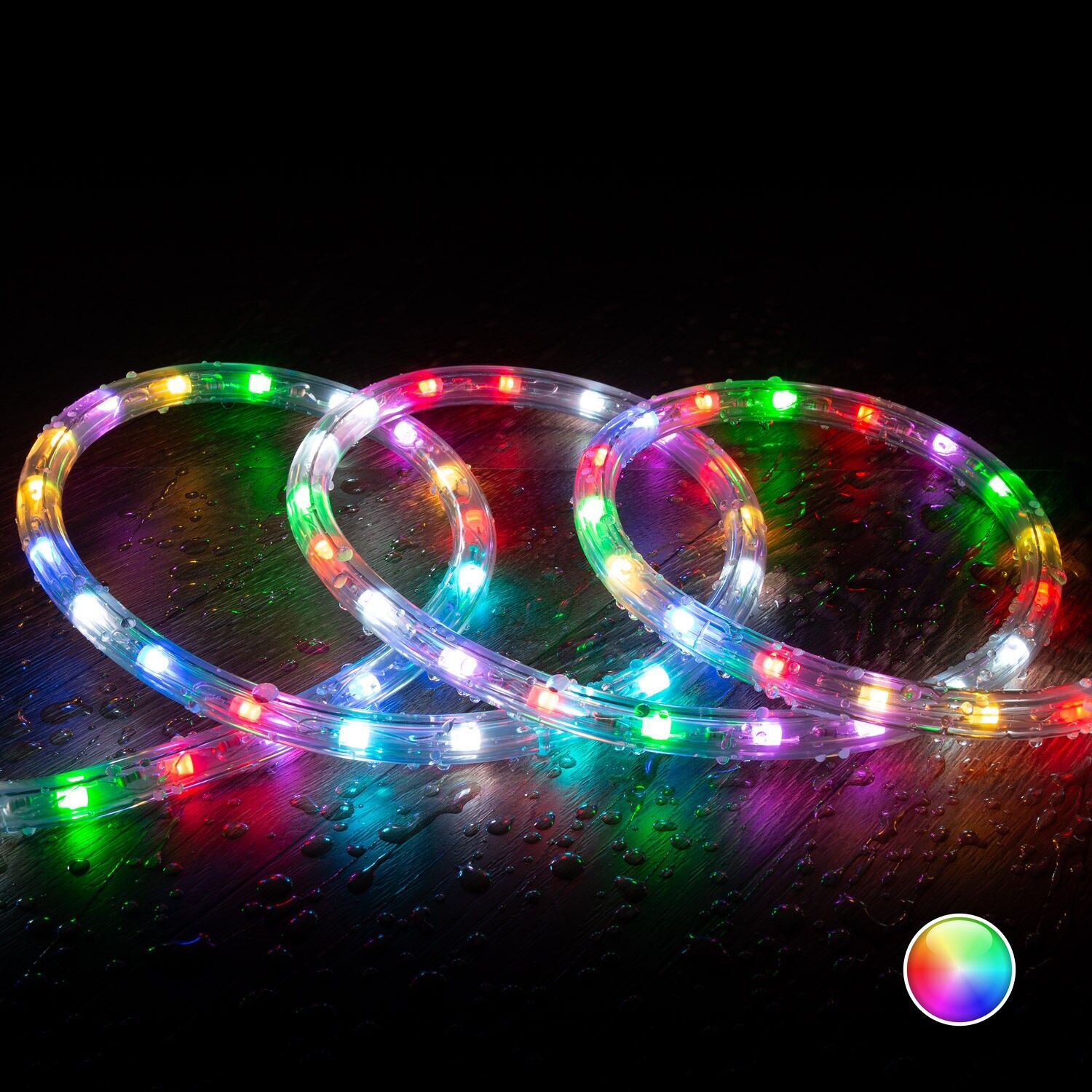 Buy wholesale Ledkia Round LED Hose 220V AC 36 LED/m RGB IP65 Cut to ...