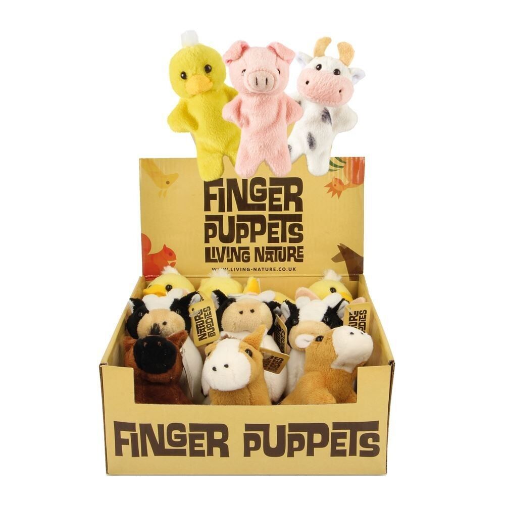 Buy wholesale Living Nature cuddly toy Farm Finger Puppets
