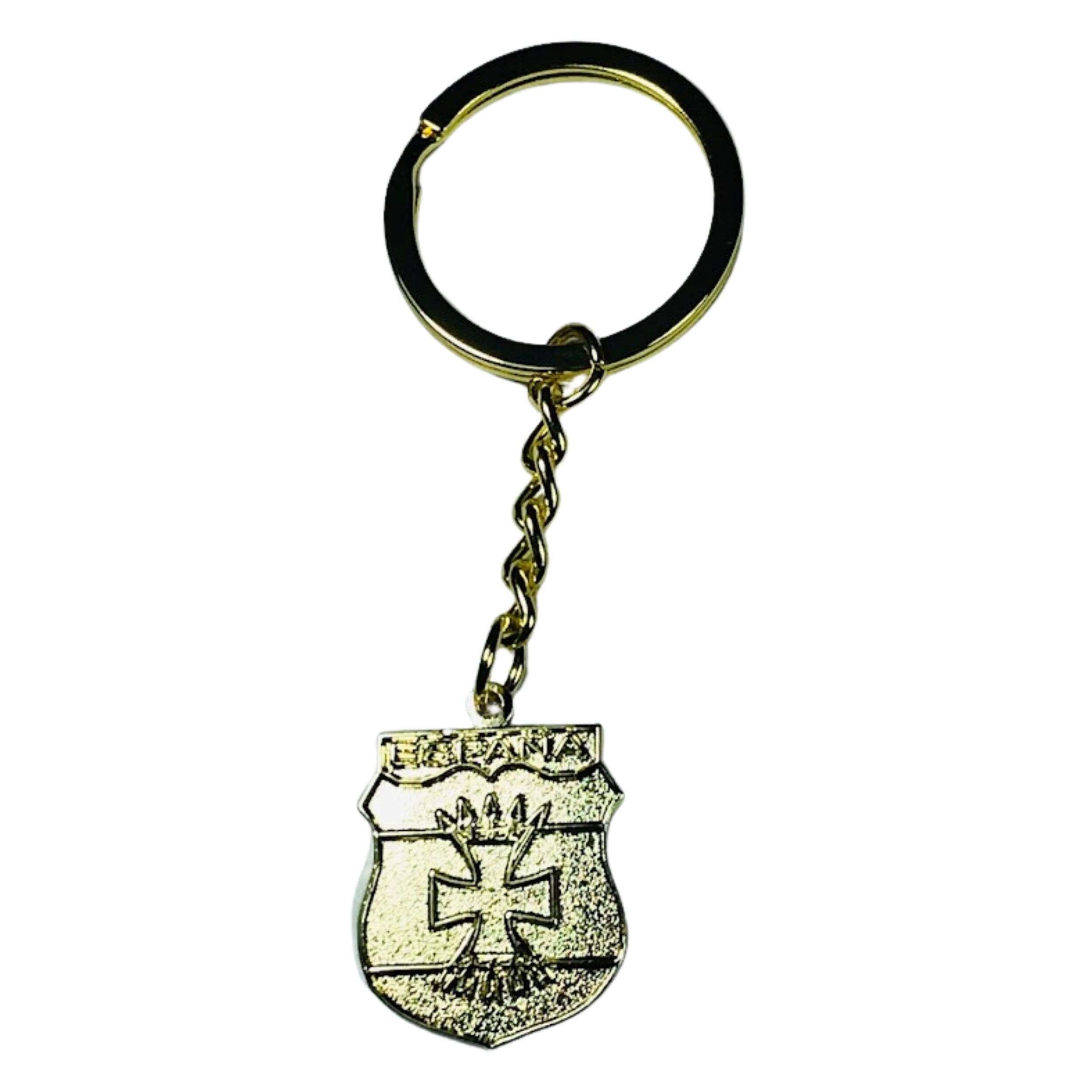 Buy wholesale Gold Color Keychain - Blue Division - Spain