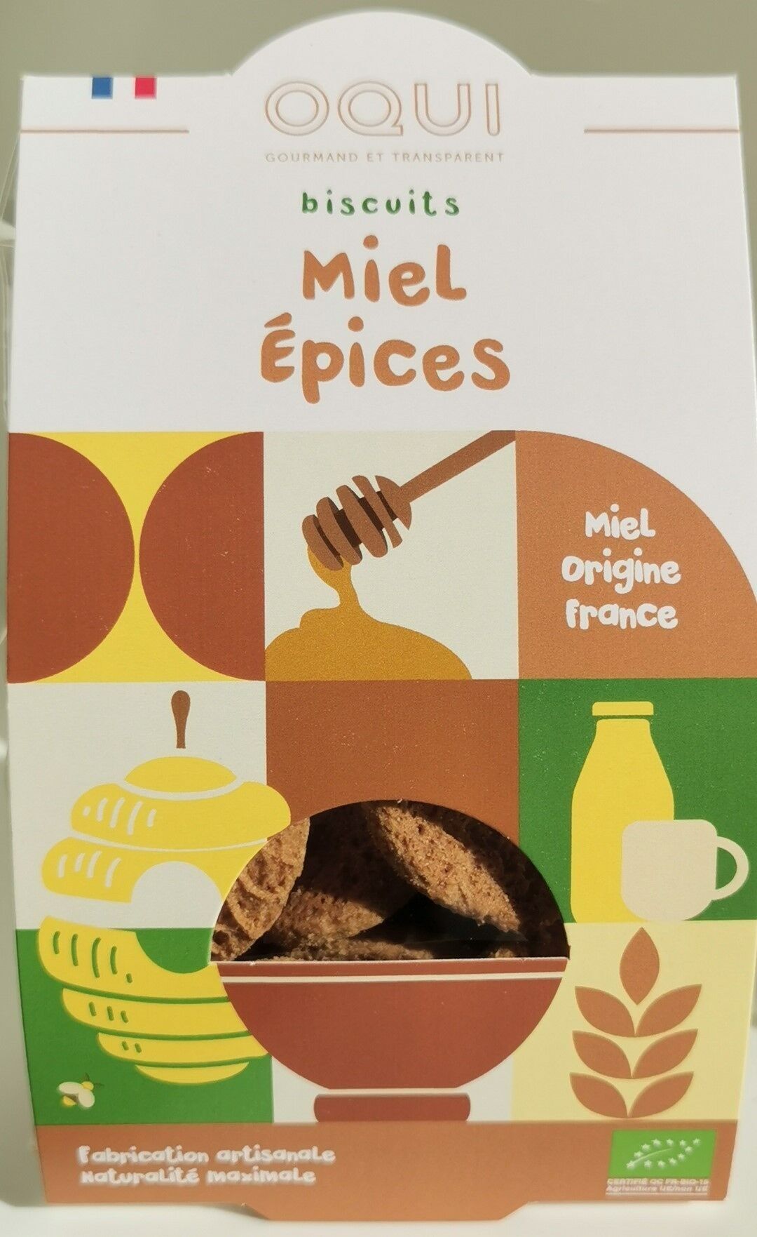 Achat Biscuit bio au Miel et Epices - sachet de 130g en gros