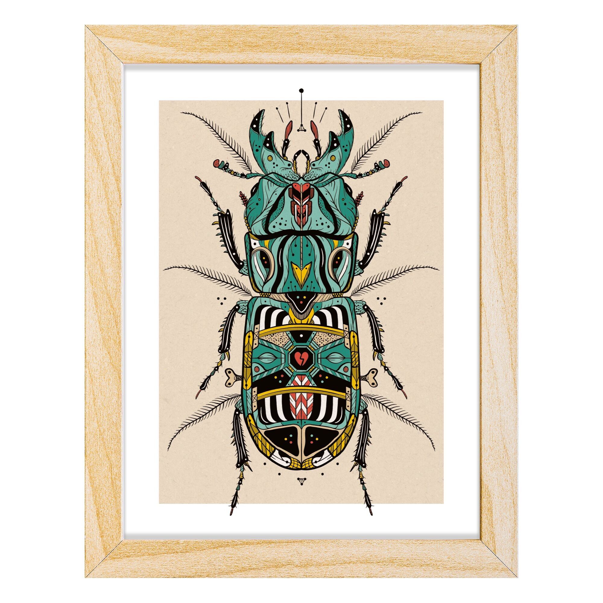 Buy wholesale "Asleep Arrow" Poster - Sacred Insect and Totem Scarab ...