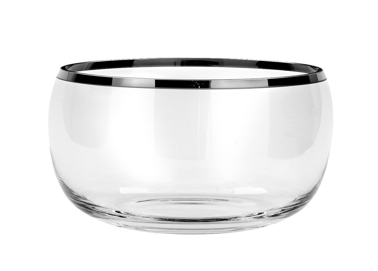 Buy wholesale PLATINUM glass bowl H 14cm