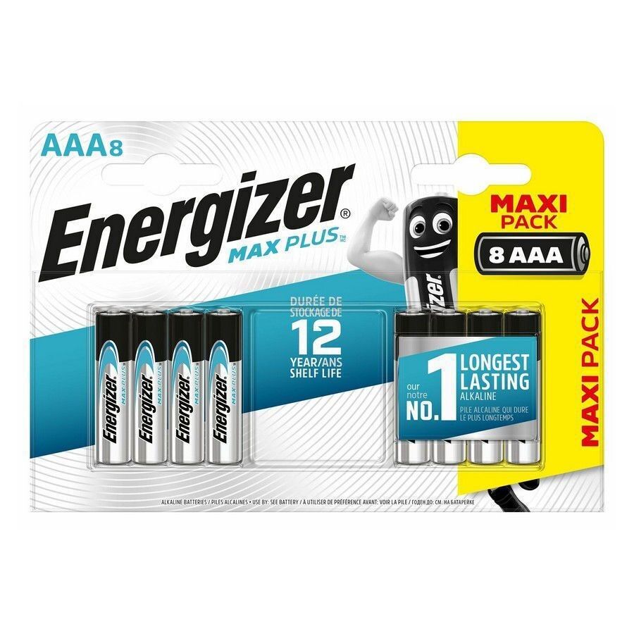 Buy wholesale Energizer Max Plus Alkaline Batteries LR3 MAX AAA 1.5V 8pcs