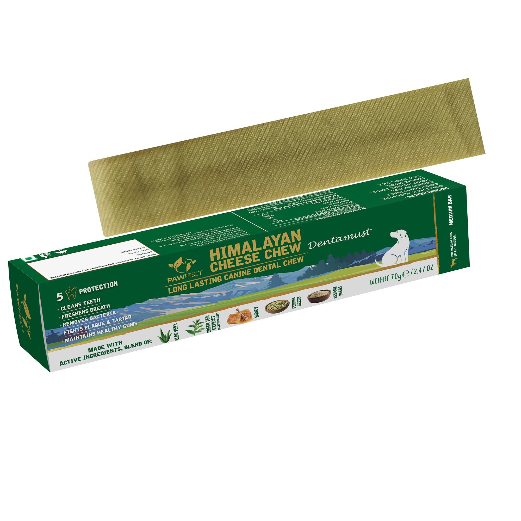 Buy wholesale Pawfect Dentamust Himalayan Cheese Chew with Aloe, Honey ...