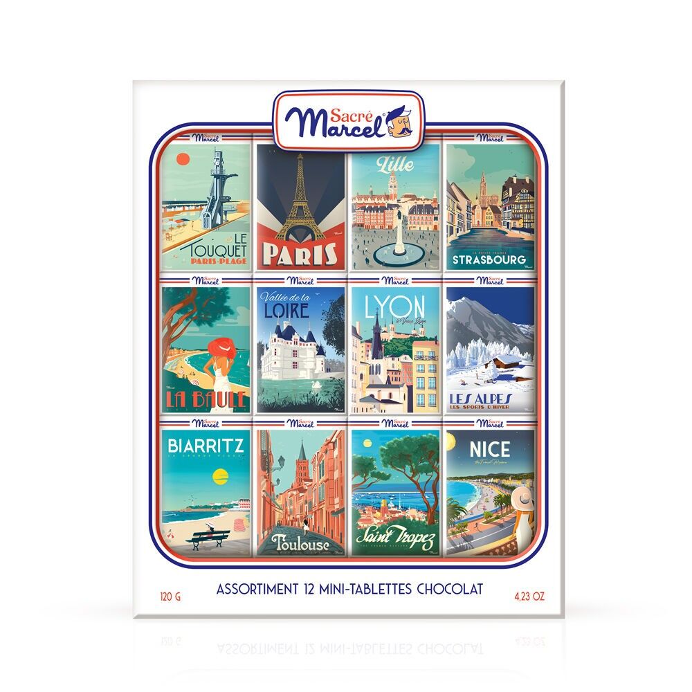 Buy wholesale Sacré Marcel France map case - 12 mini-tablets