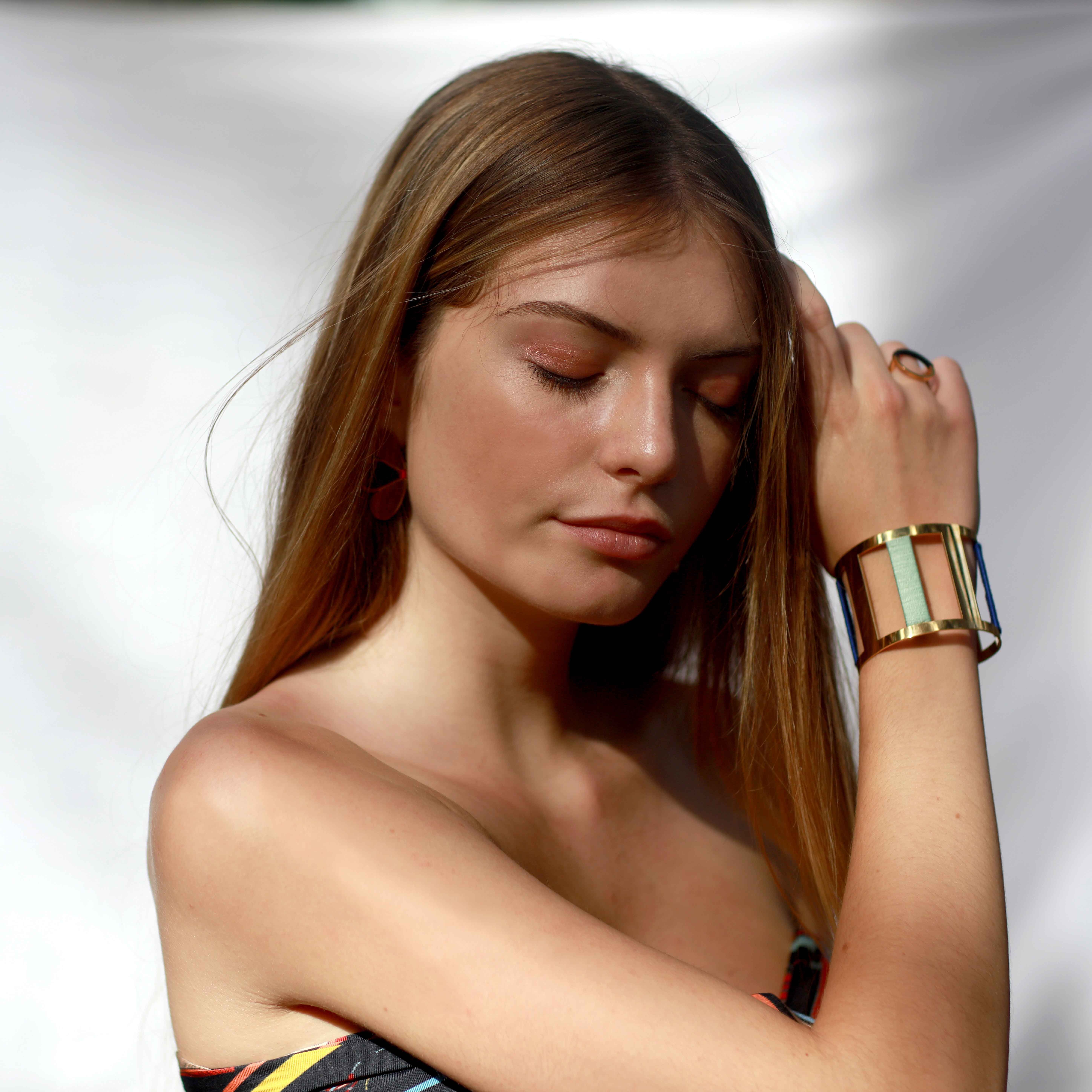 Achat Manchette BIA noir ébène à paillettes en gros