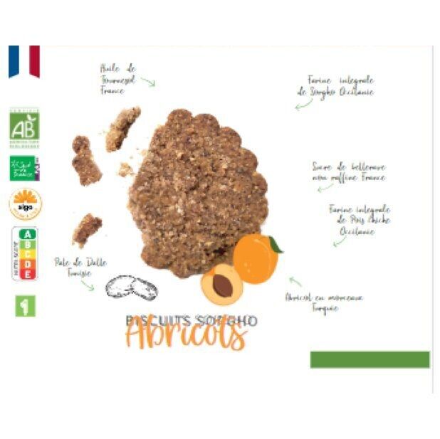 Buy wholesale Apricot Sorghum Biscuit (Organic and gluten-free)