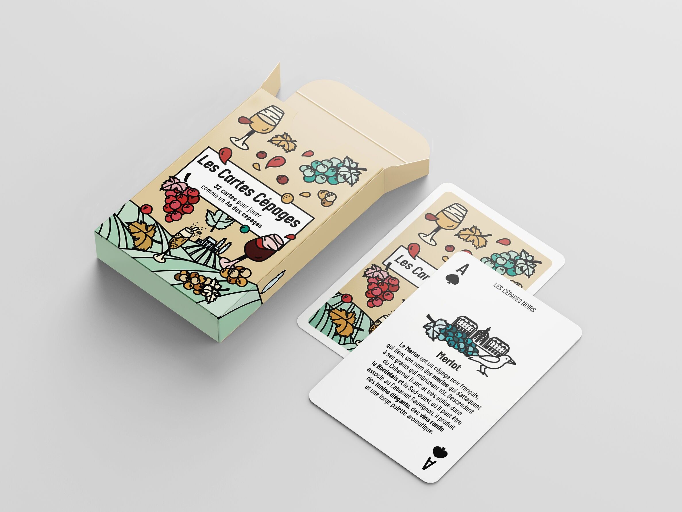 Buy wholesale Grape Variety Cards 🍇 - A set of 32 cards about French ...