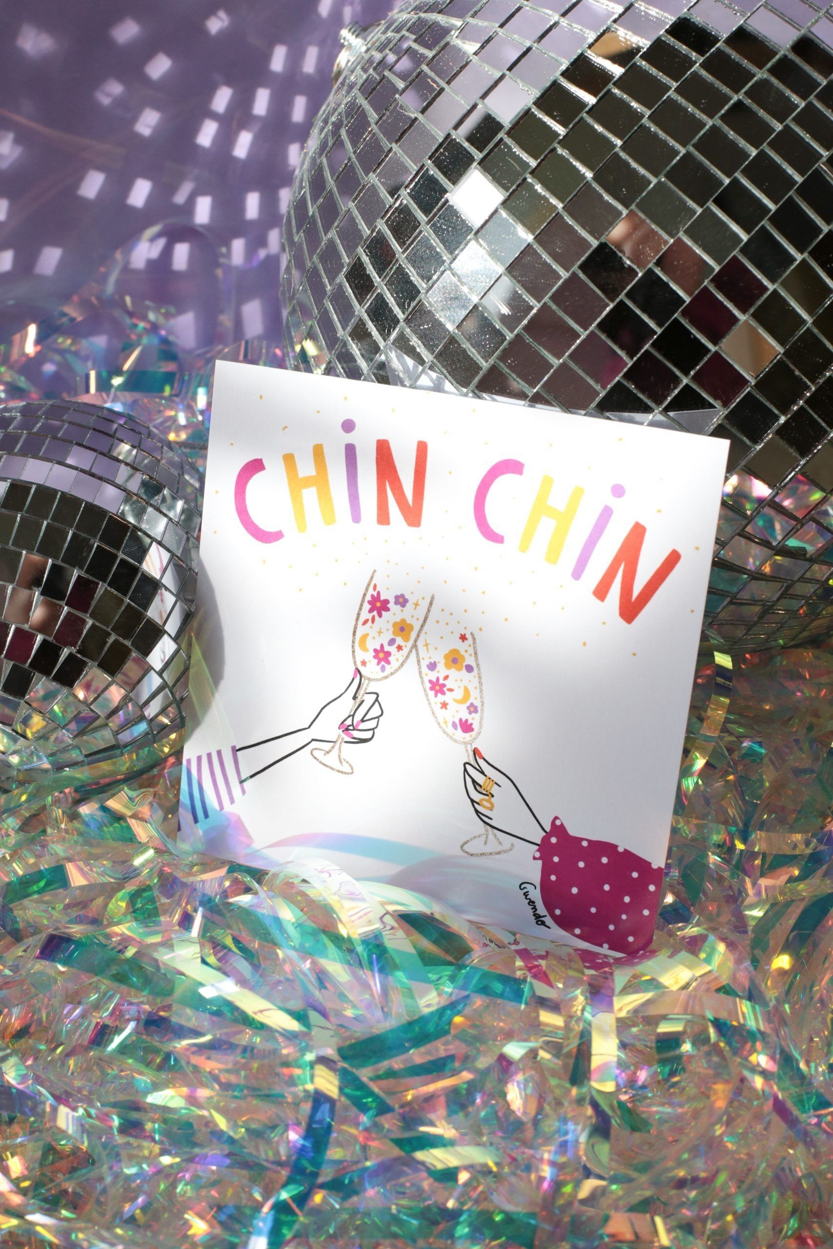Buy wholesale ♡ "Chin-Chin" card