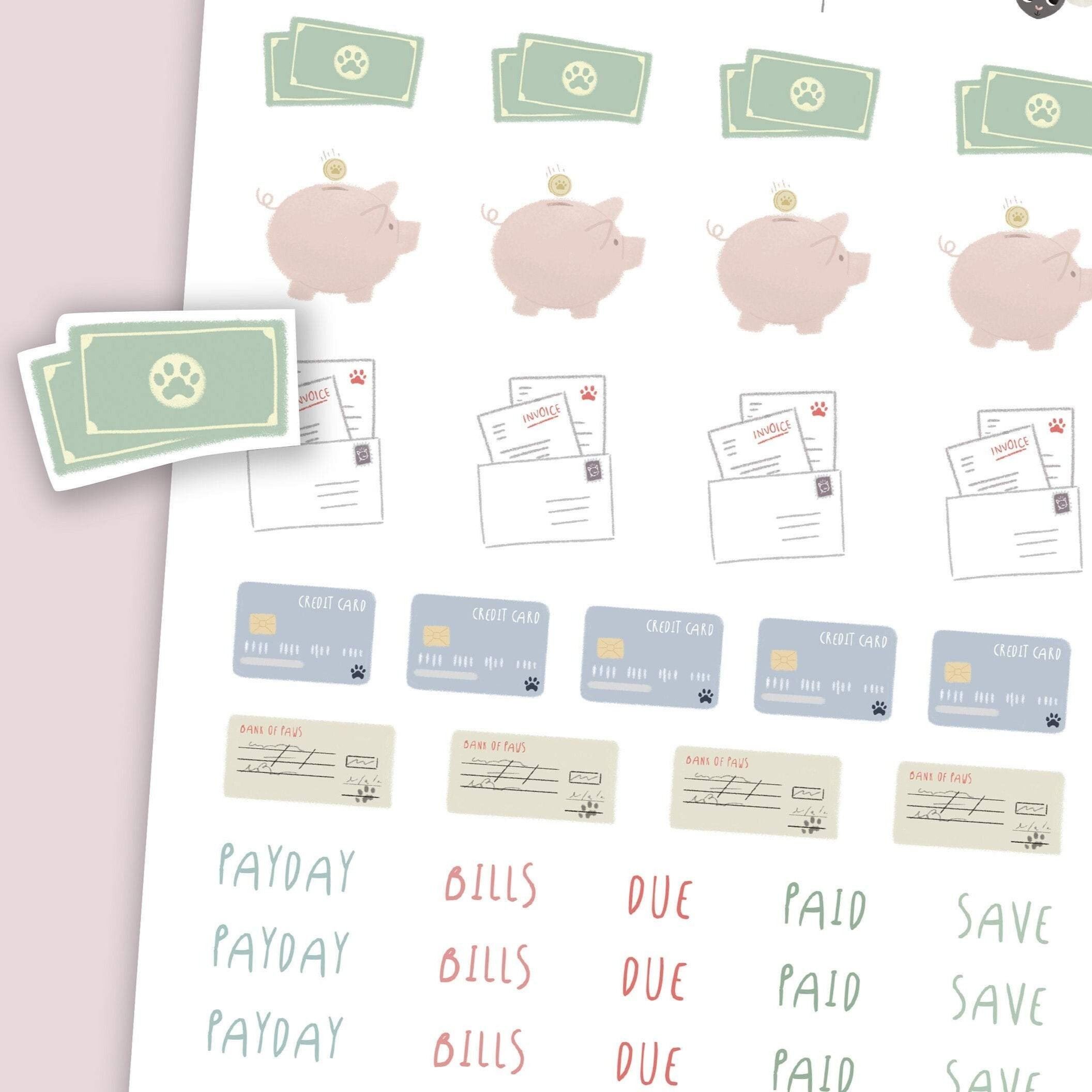 Buy wholesale Budget stickers - Payday stickers - sticker sheet