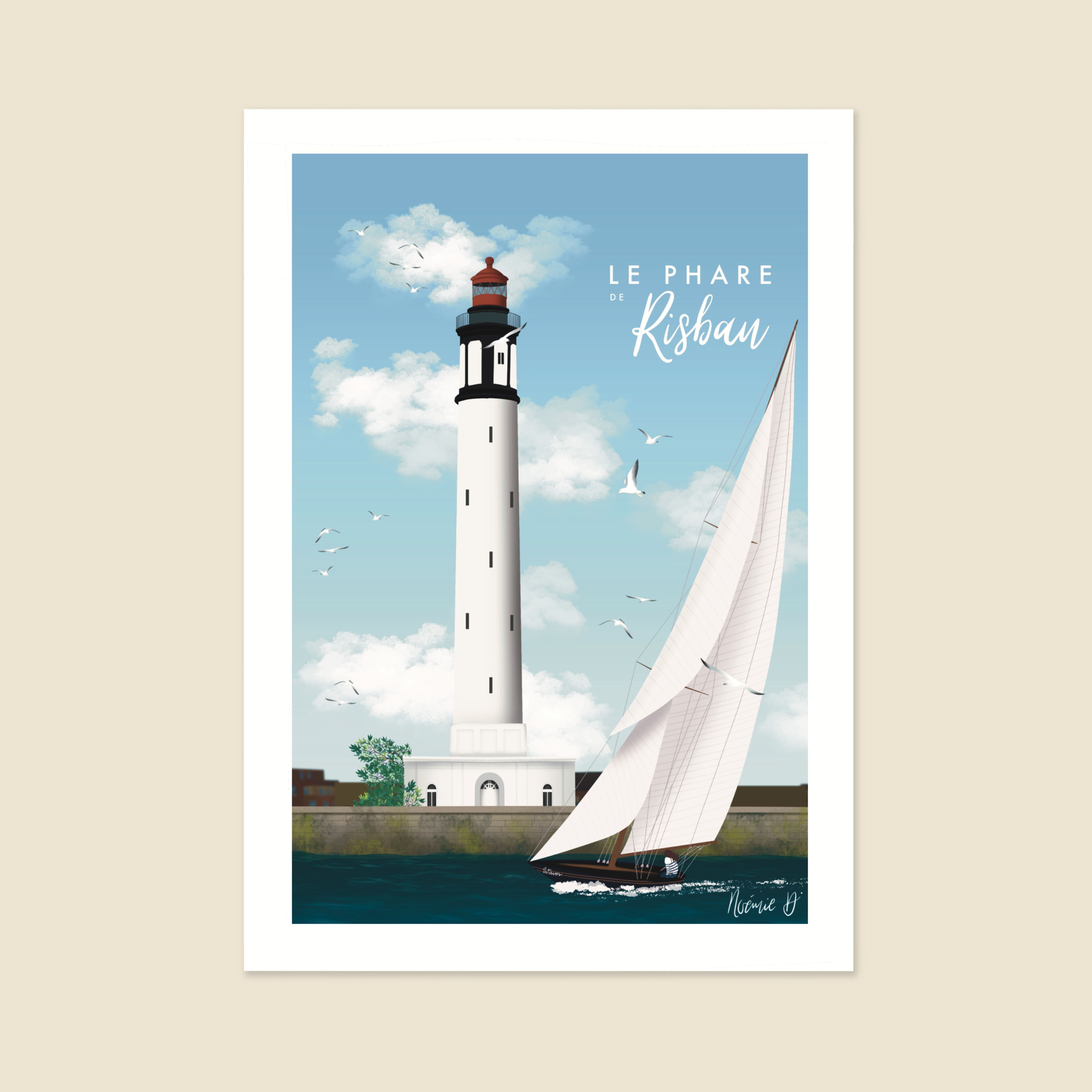 Buy wholesale Illustration Dunkirk "Risban Lighthouse"