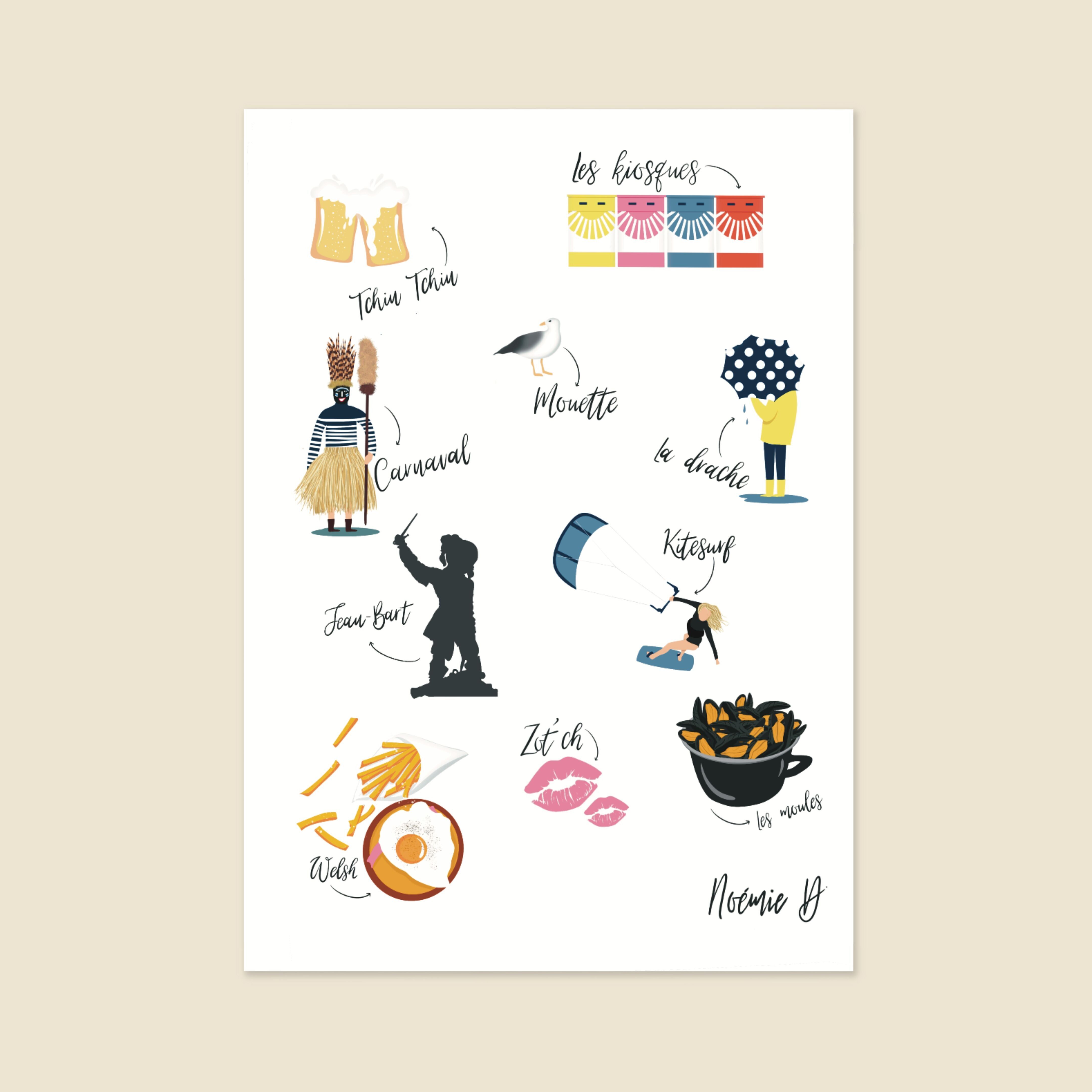 Buy wholesale Dunkirk Illustration "Symbols"