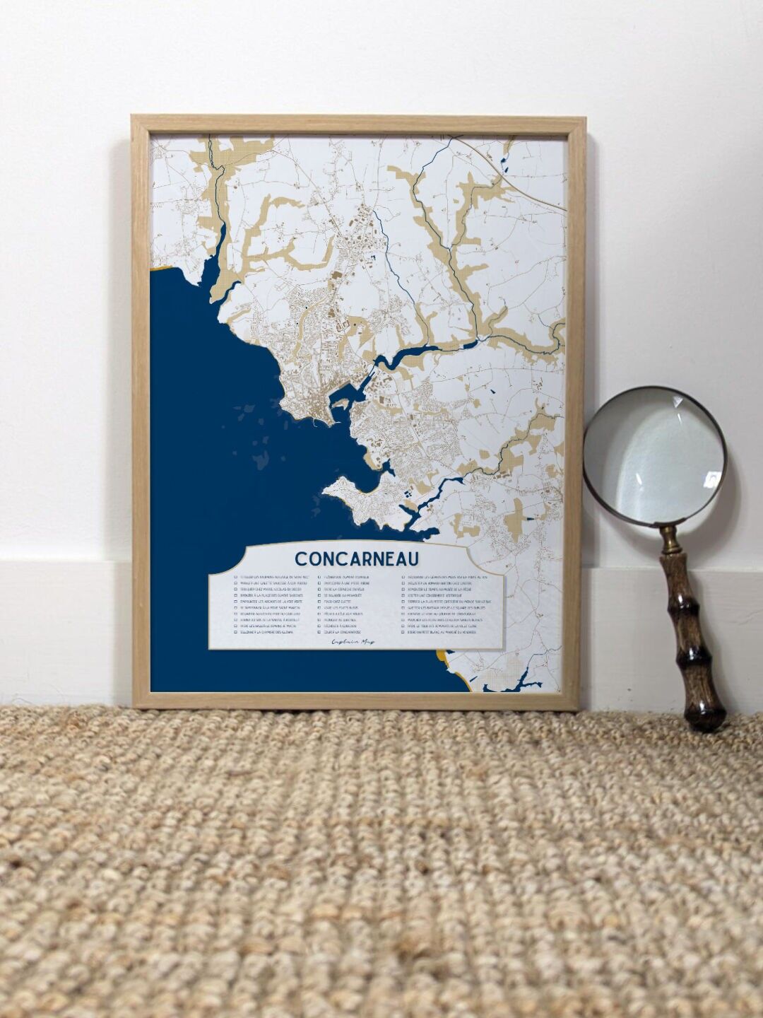 Buy wholesale Concarneau map poster - CheckMap