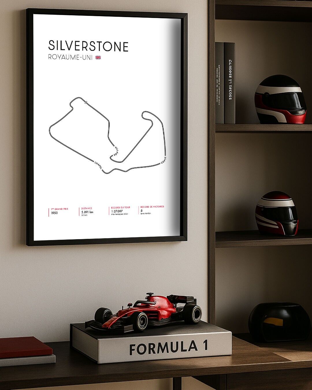 Buy wholesale Silverstone Circuit Poster White 50x70 cm