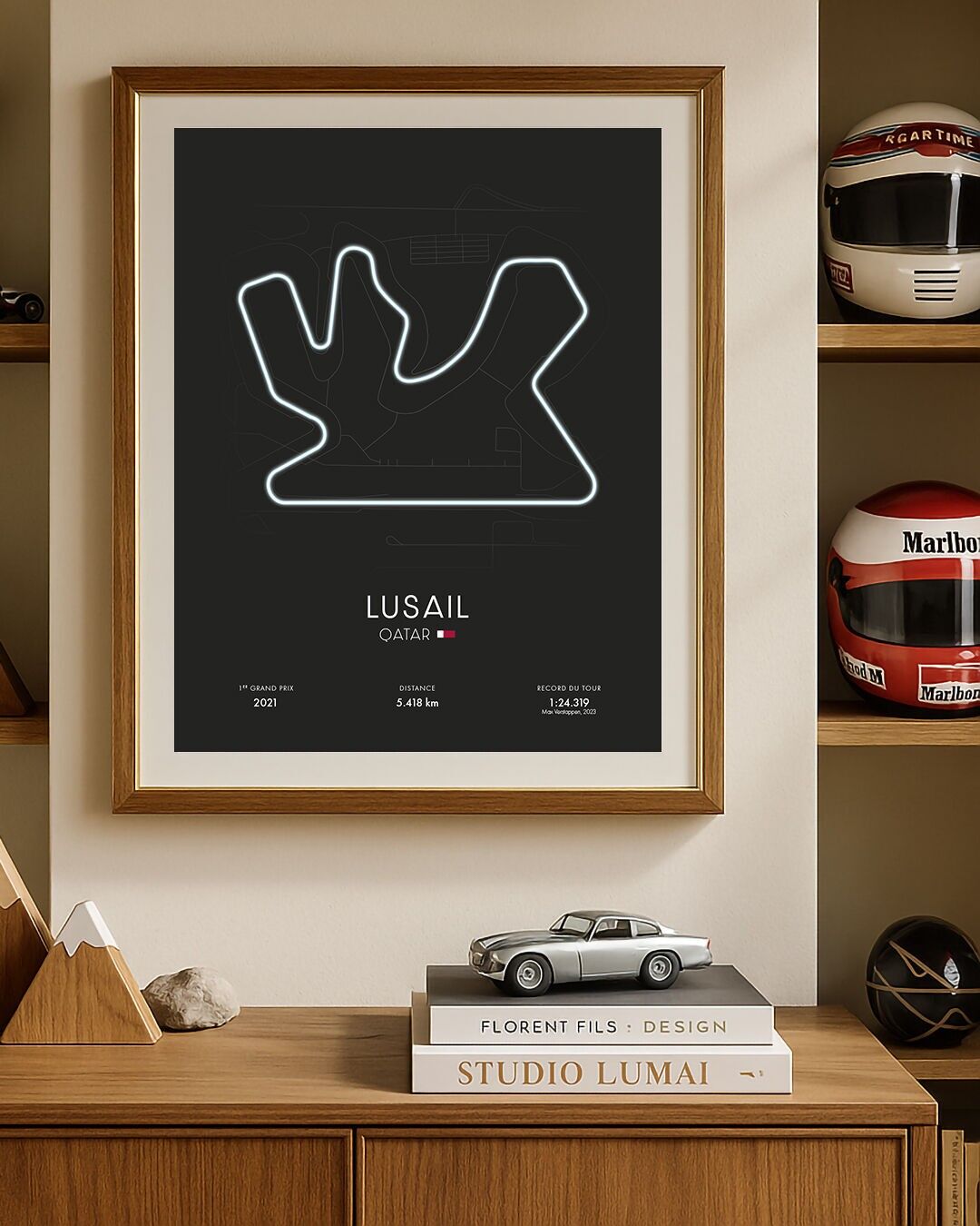 Buy wholesale Lusail Circuit Poster Black 40x50 cm
