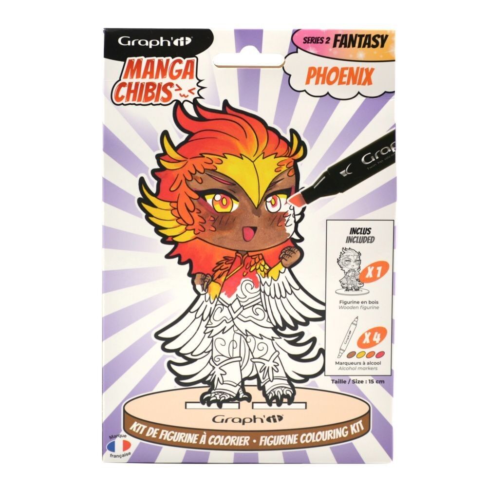 Buy wholesale GRAPH'IT CHIBIS - FIGURINE COLORING KIT - PHOENIX