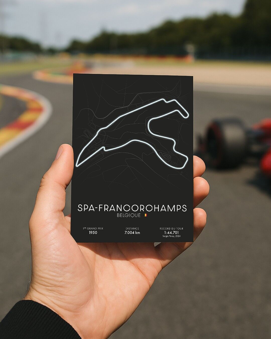 Buy wholesale F1 Spa-Francorchamps Circuit Map – Belgian Grand Prix ...
