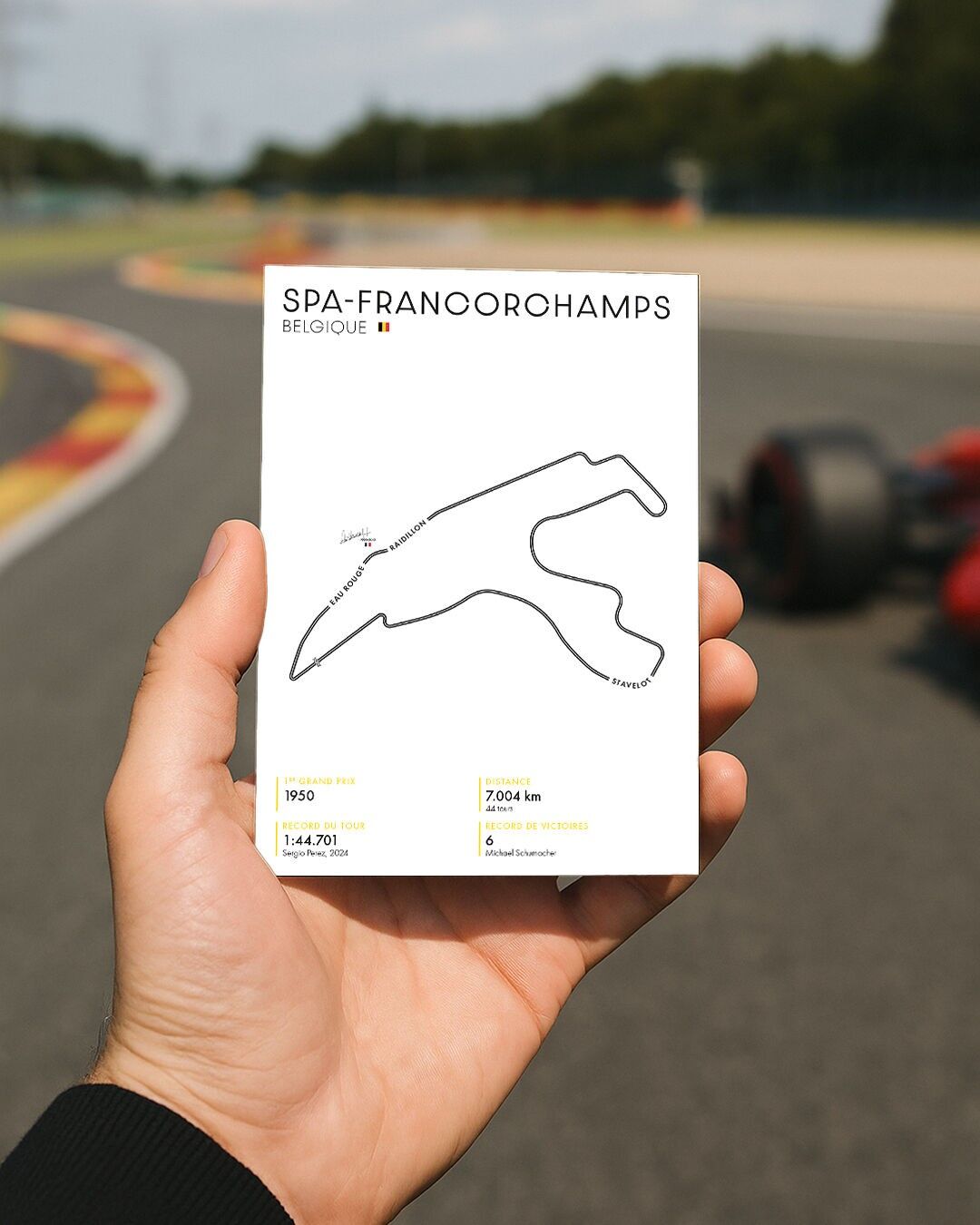 Buy wholesale F1 Spa-Francorchamps Circuit Map – Belgian Grand Prix ...