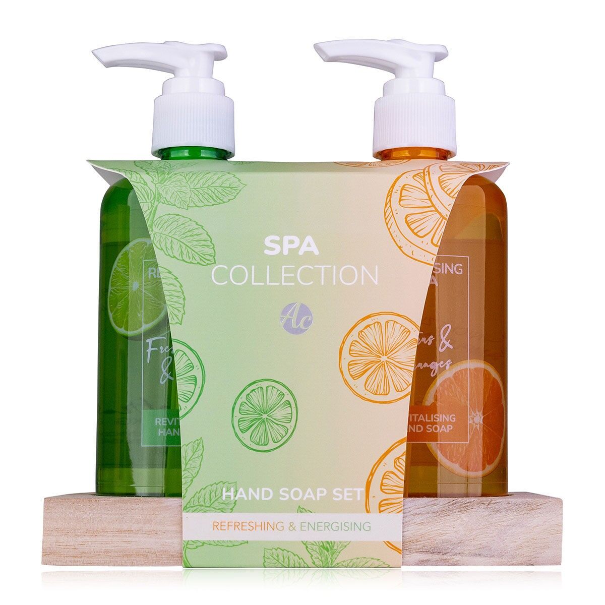 Buy wholesale SPA COLLECTION hand care set on wooden shelf