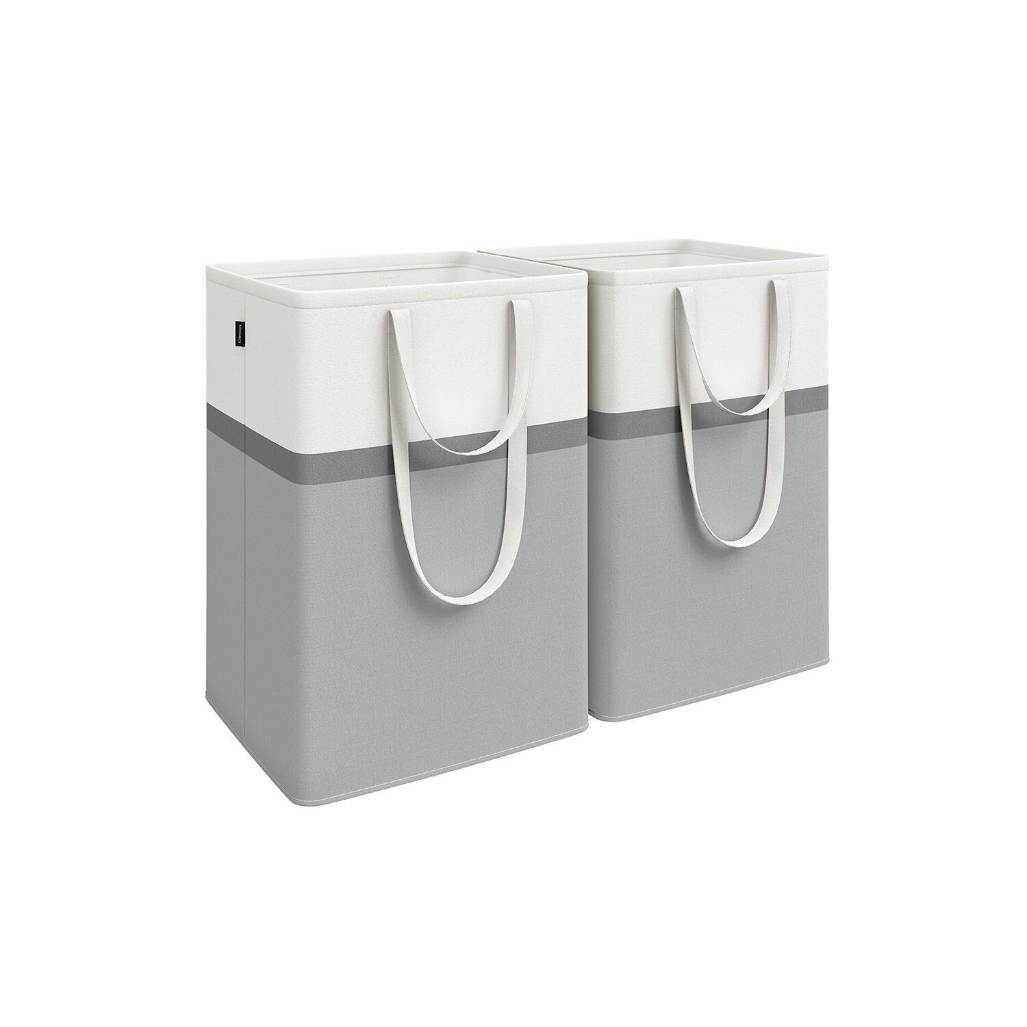 Buy wholesale Laundry basket set of 2 110 L with handles, dove gray, 45 ...