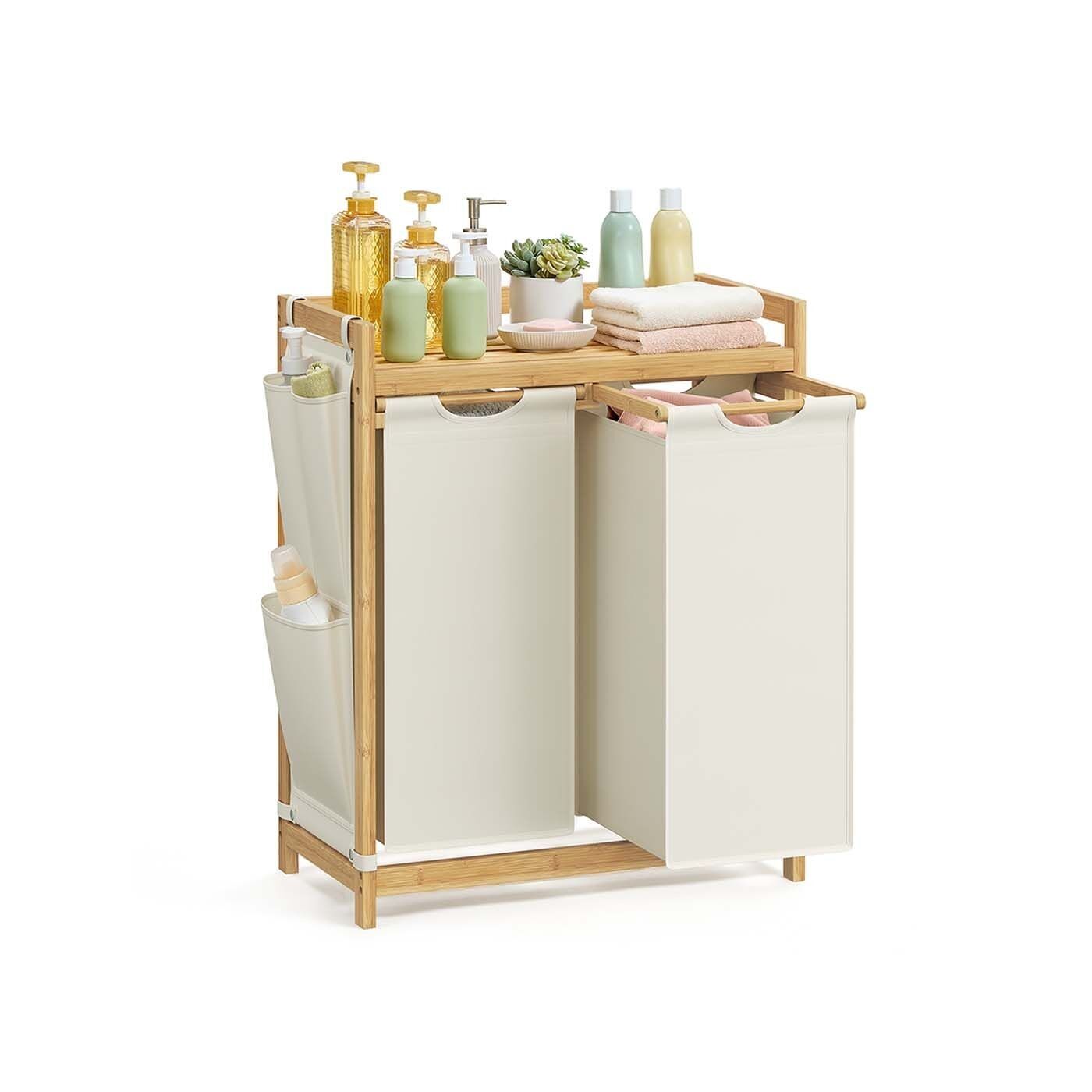 Buy wholesale Laundry basket 2 compartments 2 x 50 L 63 x 33 x 78 cm ...