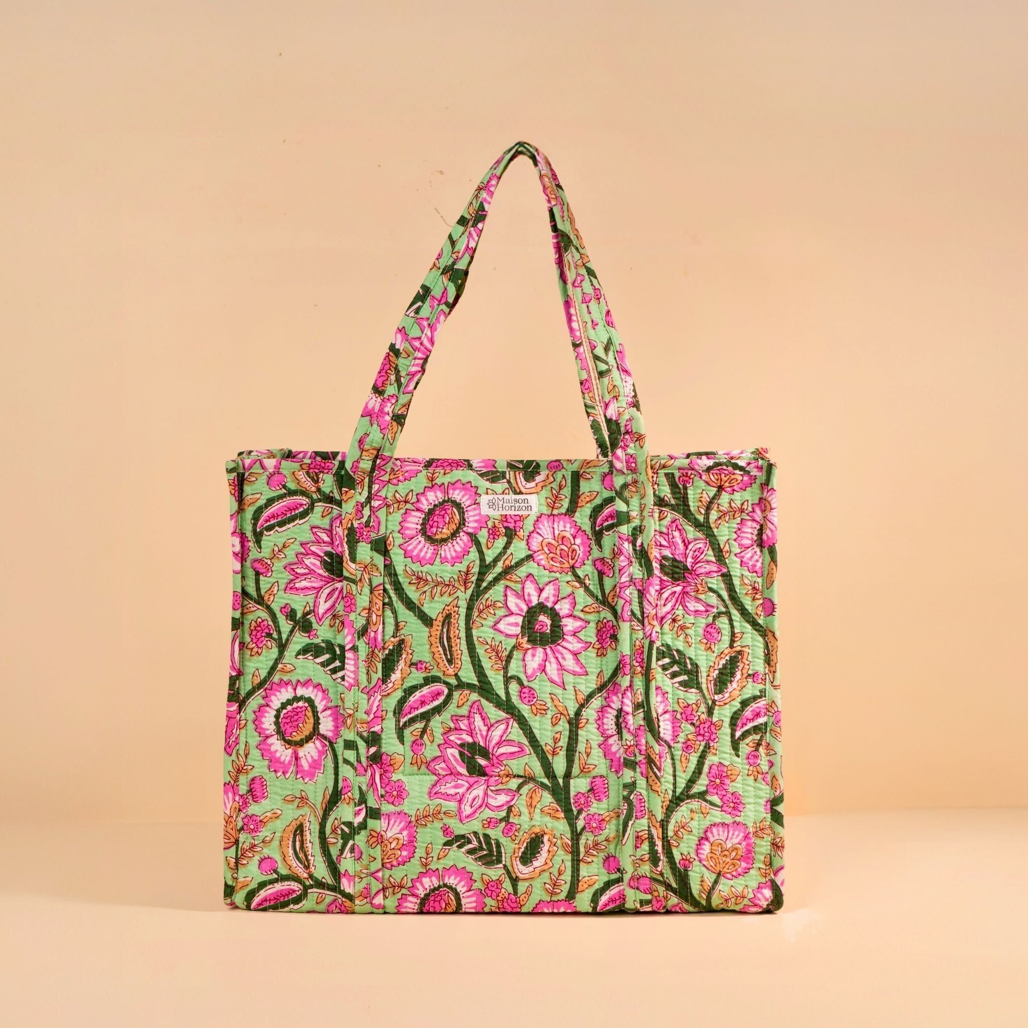 Buy wholesale Deepa Mint Floral Reversible Tote Bag