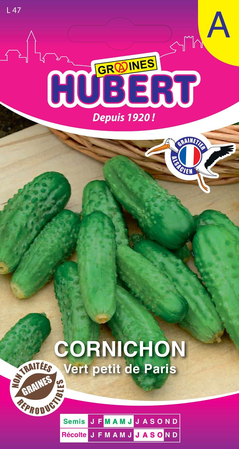 Buy wholesale Small Green Paris Gherkin Seeds - 3 gram bag