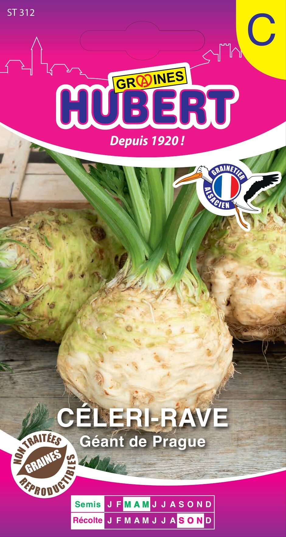 Buy wholesale Prague Giant Celeriac Seeds - 0.5 gram bag