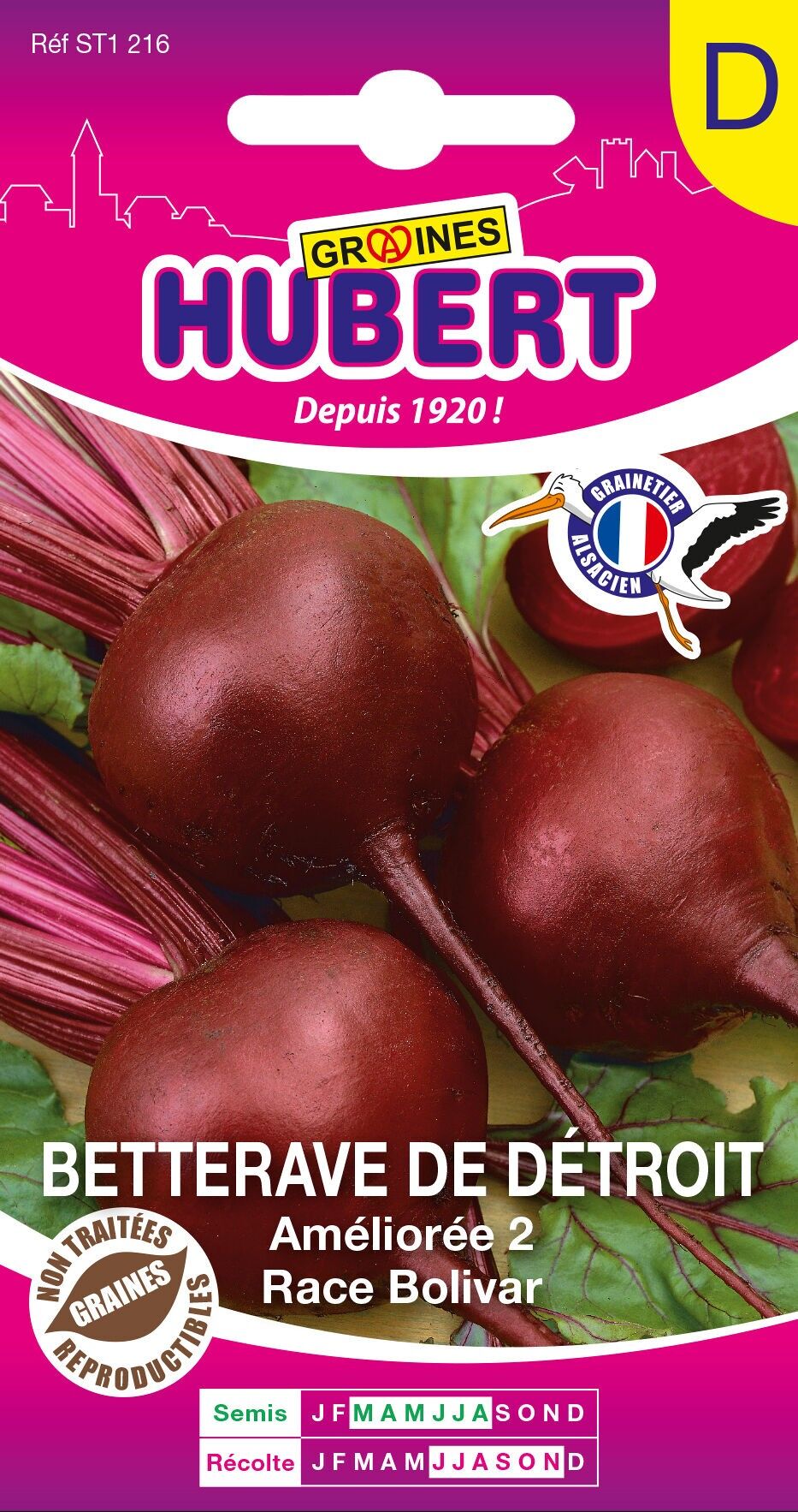 Buy wholesale Improved Detroit Beetroot Seeds 2 Race Bolivar - 4 Gram Bag