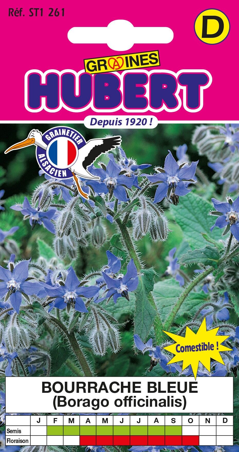 Buy wholesale Blue Borage Seeds - 2 Gram Bag