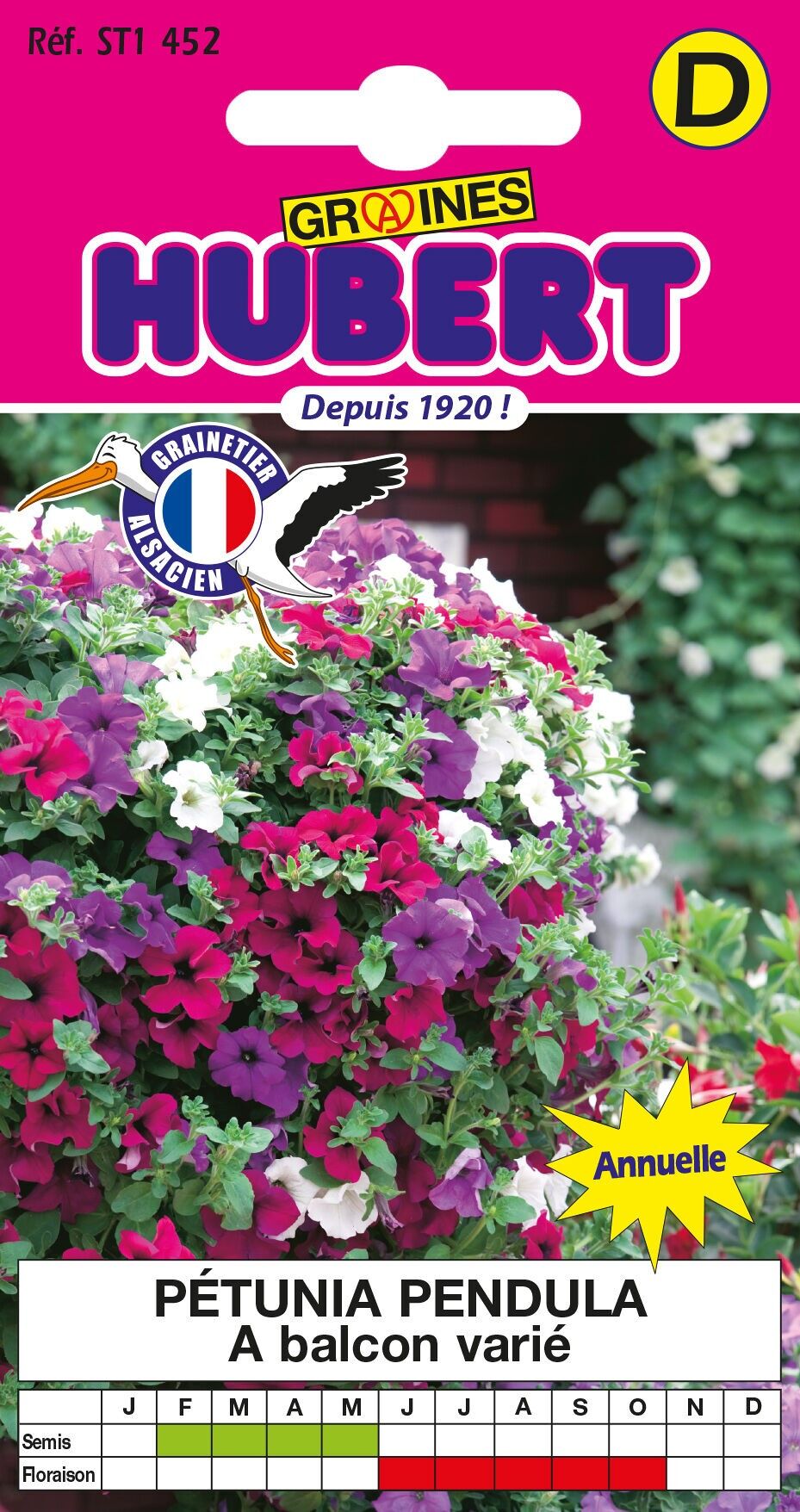 Buy wholesale Variegated Balcony Petunia Pendula Seeds - 0.2 gram bag