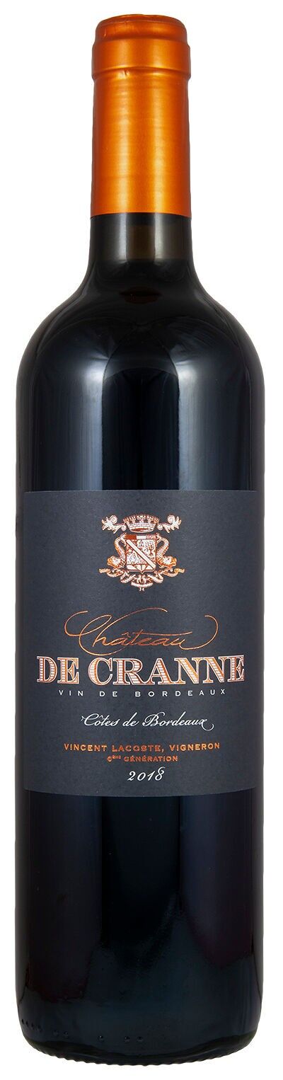 Achat Vin Rouge Bio Côtes de Bordeaux 2016 "Château de Cranne" avec ...