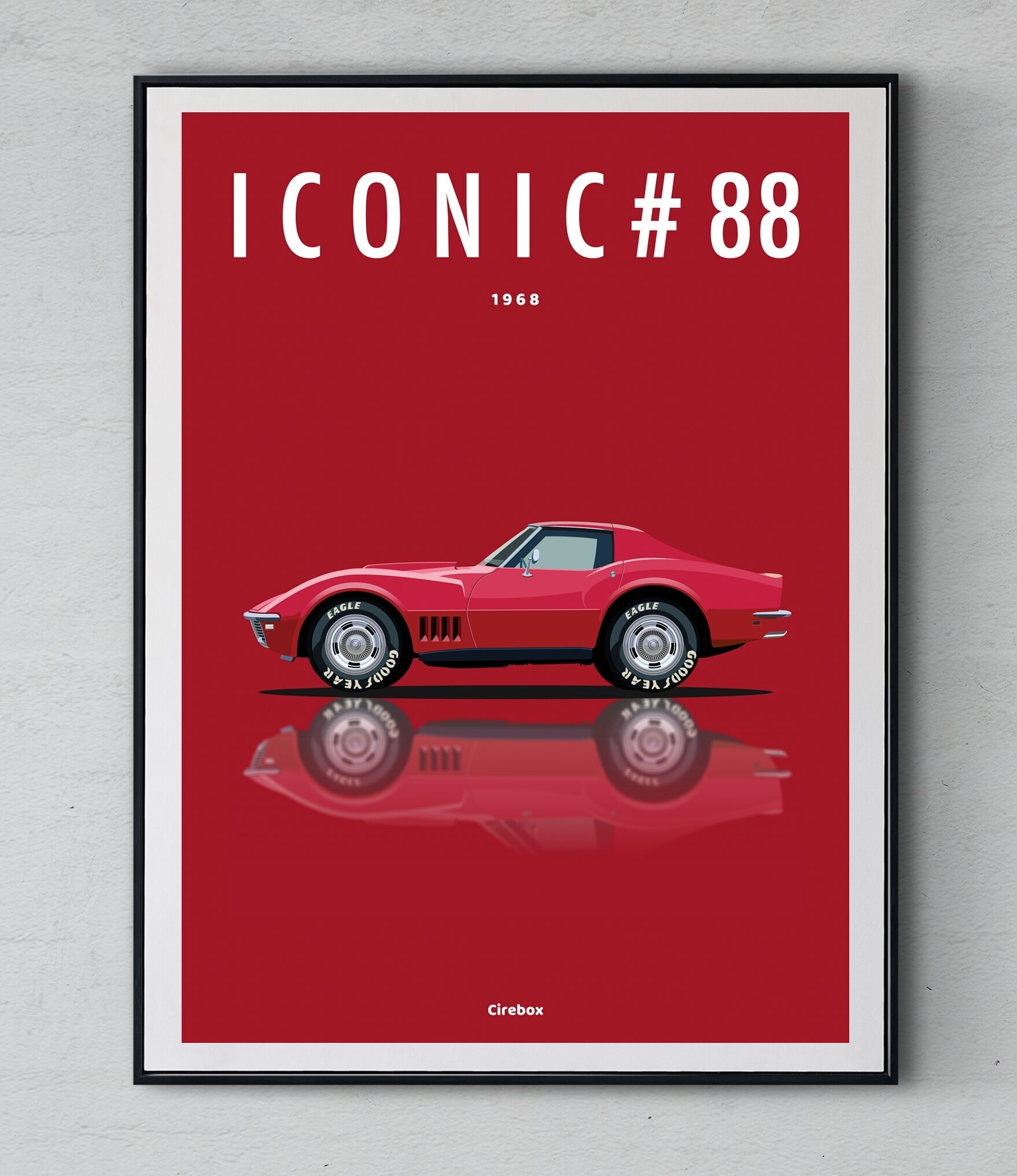 Buy wholesale ICONIC CHEVROLET CORVETTE C3 poster