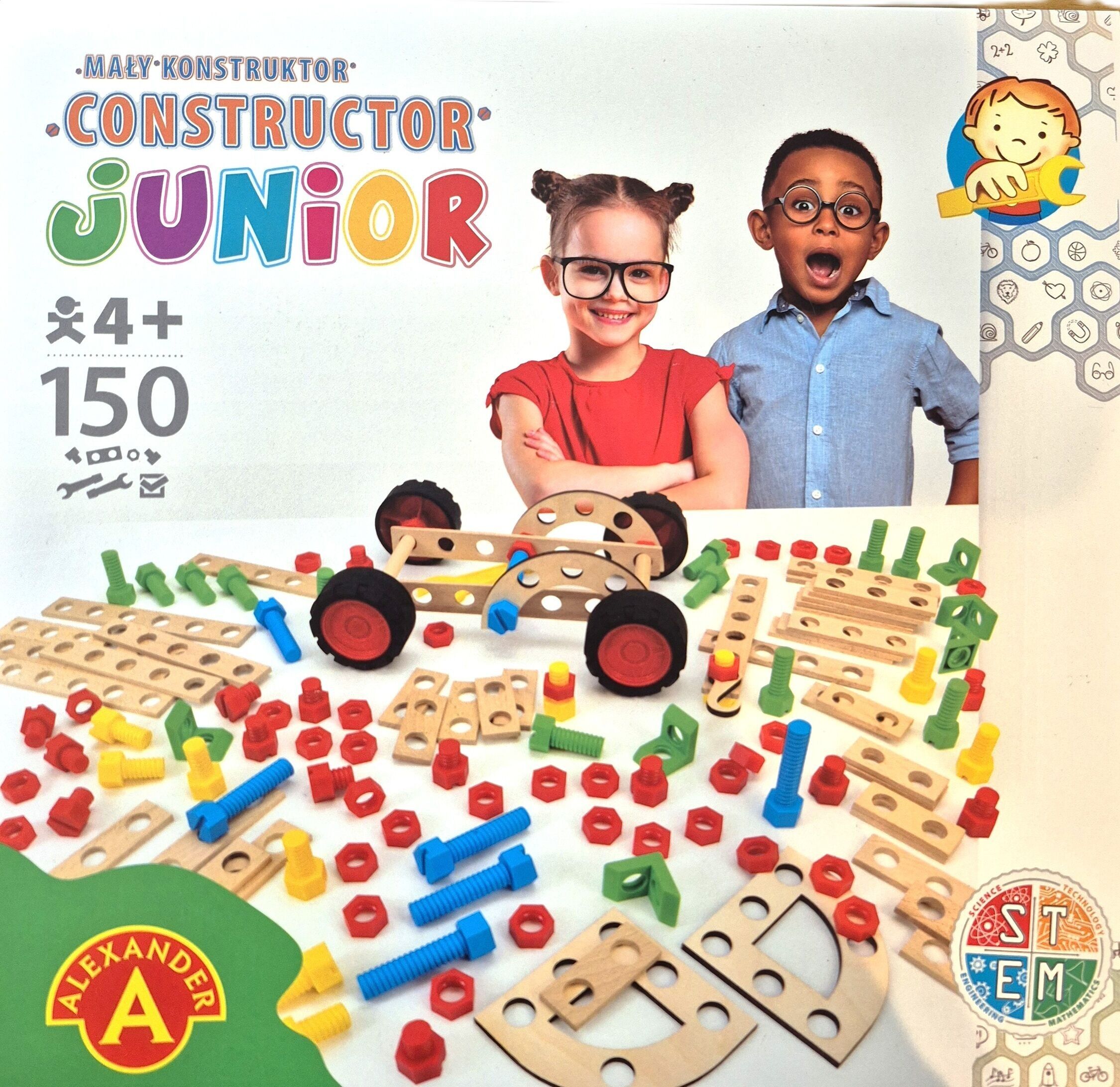 Buy wholesale Wooden Constructor Junior Construction Set - 150 pieces
