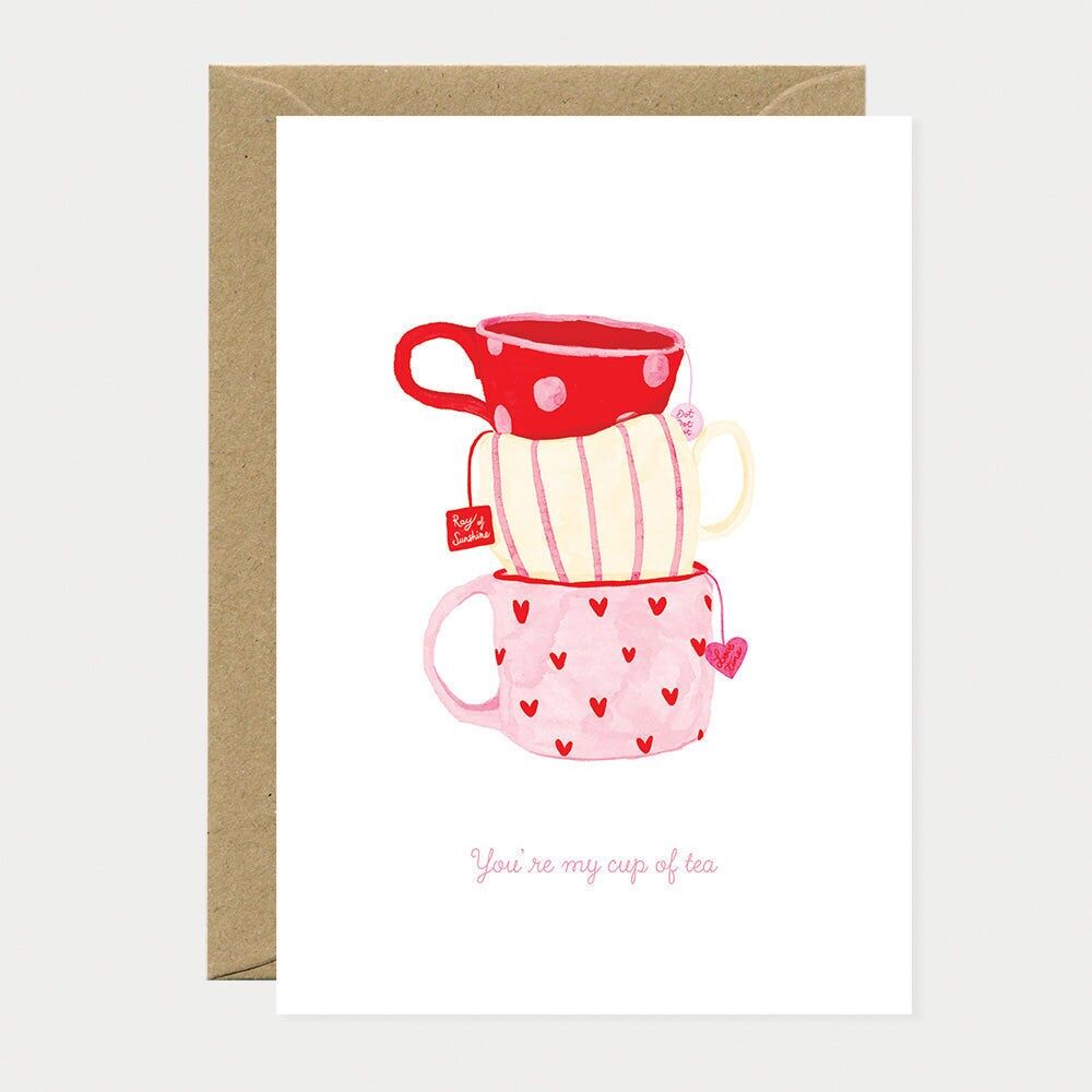 Buy wholesale Cup of tea - Greeting card