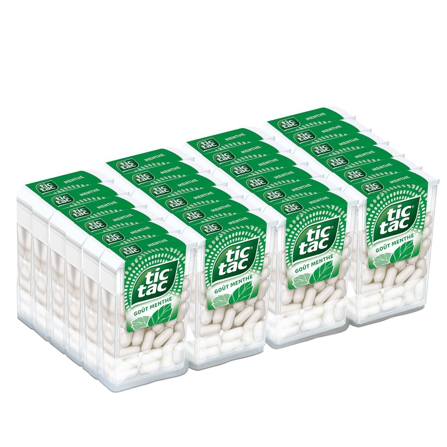 Buy wholesale TIC TAC Mint – 24 mini boxes of 18g sweets – Refreshing ...