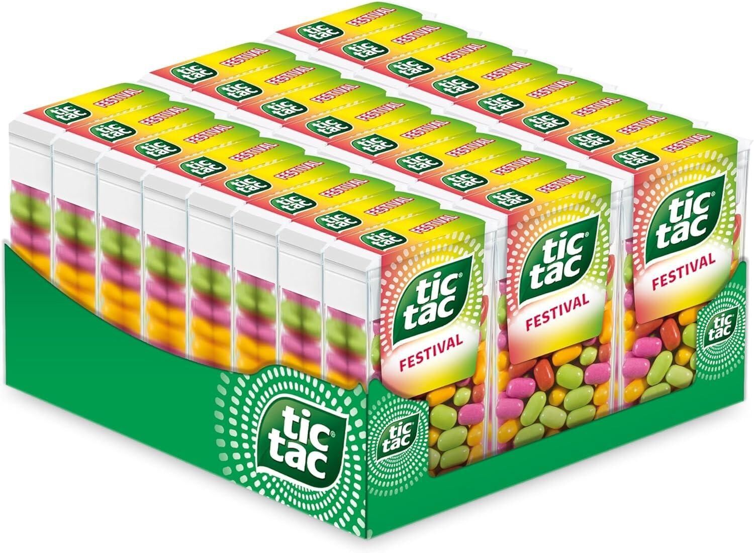 Buy wholesale TIC TAC Festival Taste – 24 mini boxes of 18g sweets ...