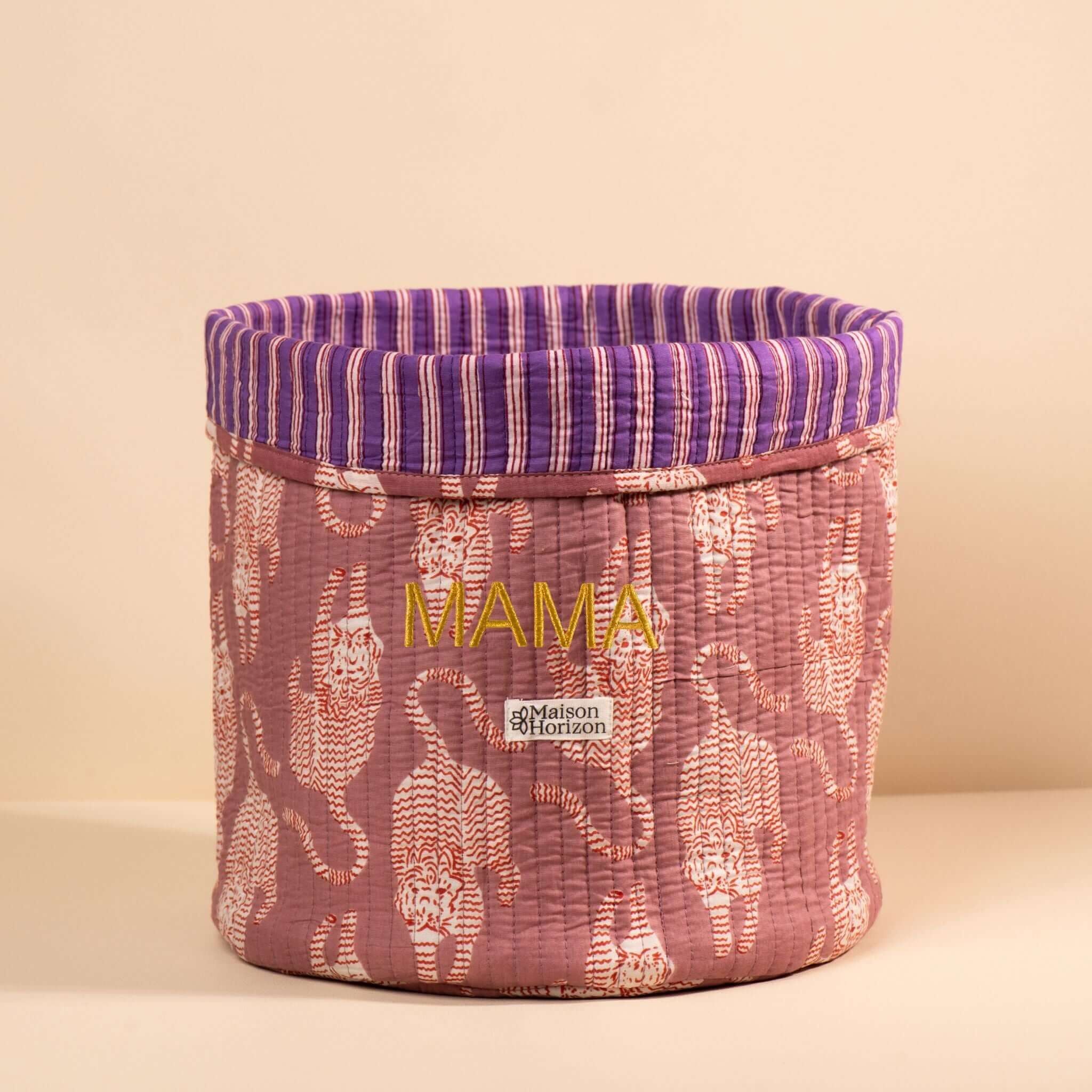 Buy wholesale Manila Jungle Mauve Decorative Storage Basket
